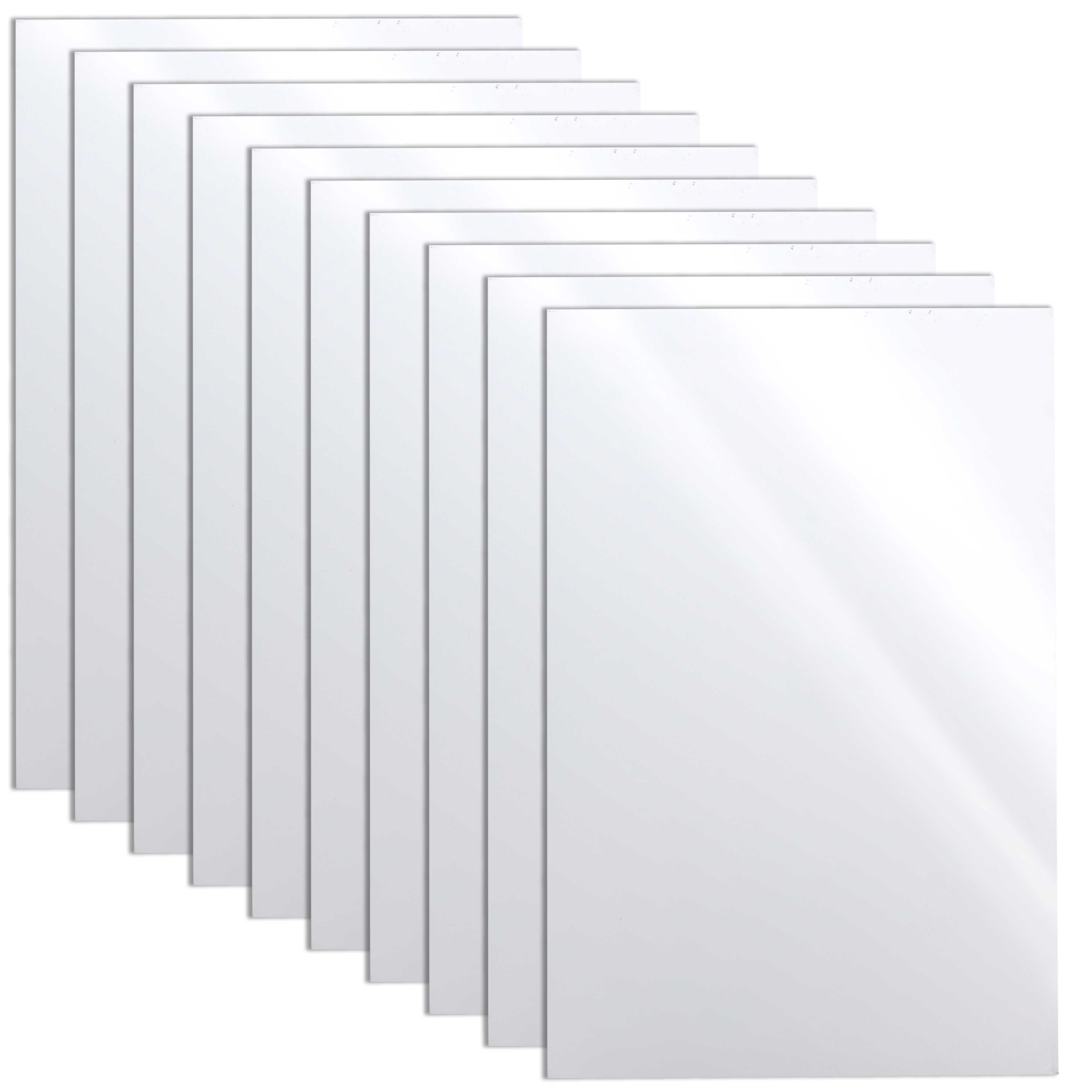 Custom Shop 10 White Aluminum Sign Blank Panels, 12" x 18", 0.040 Thick ...