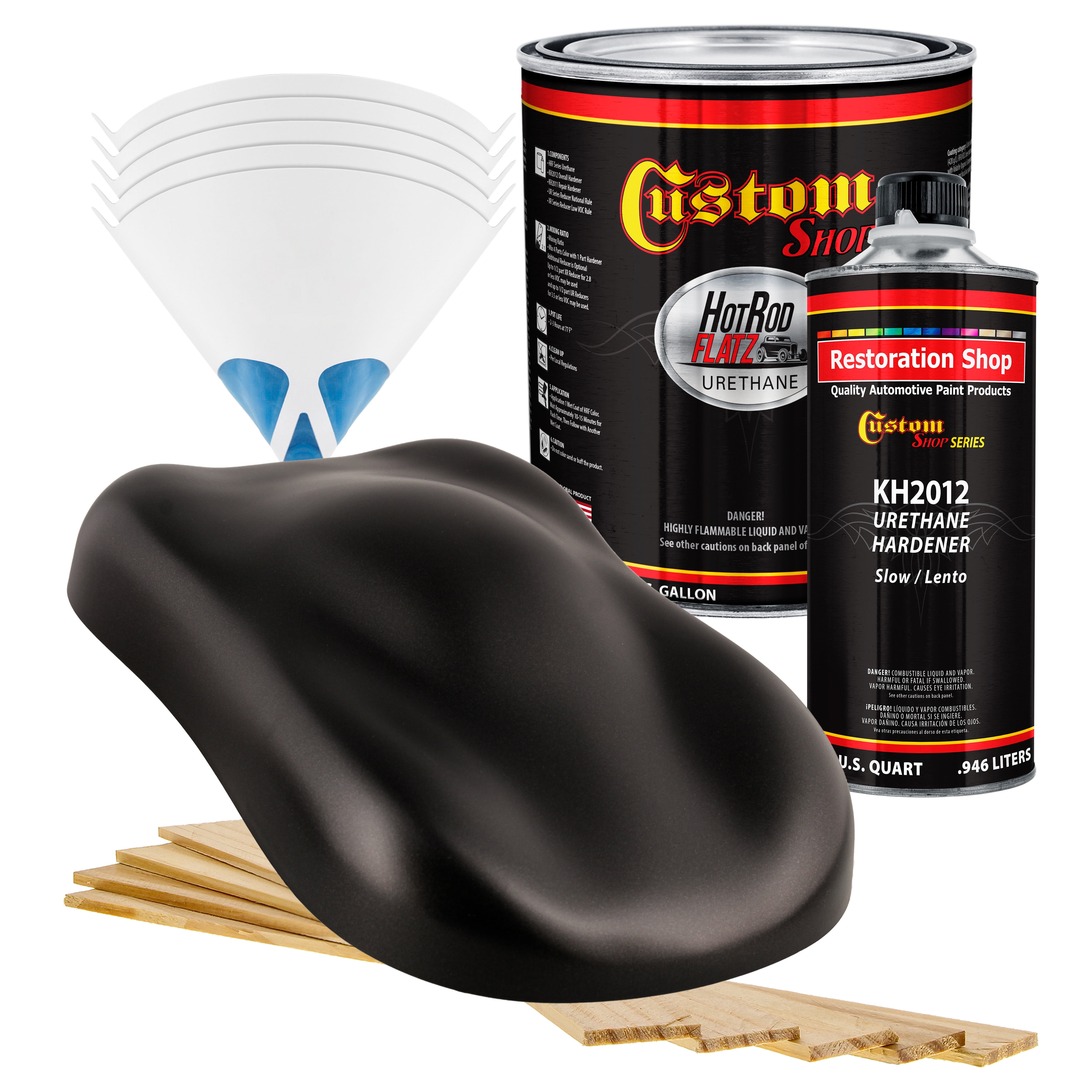 Custom Shop - Black Sparkle Metallic - Hot Rod Flatz Flat Matte Satin ...