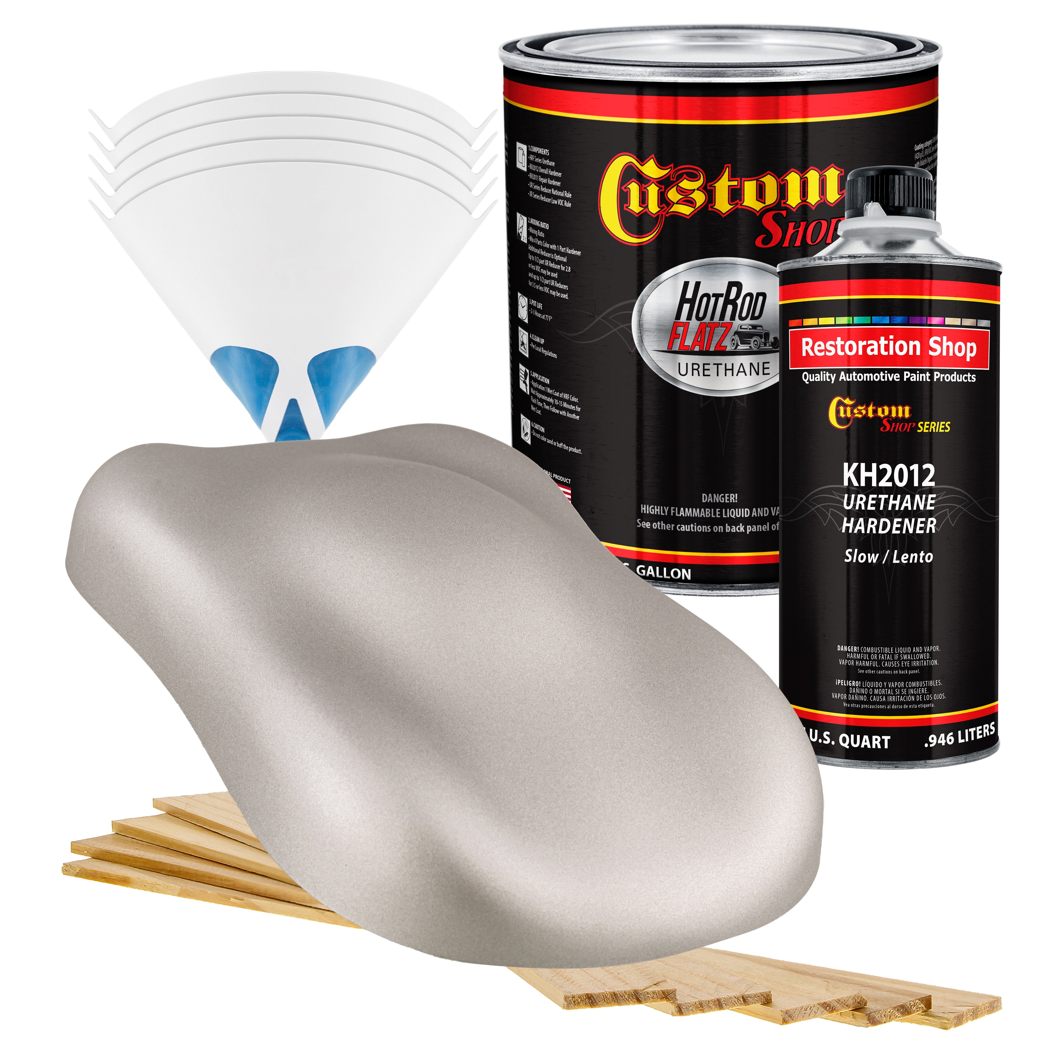 Custom Shop - Bright Silver Metallic - Hot Rod Flatz Flat Matte Satin ...