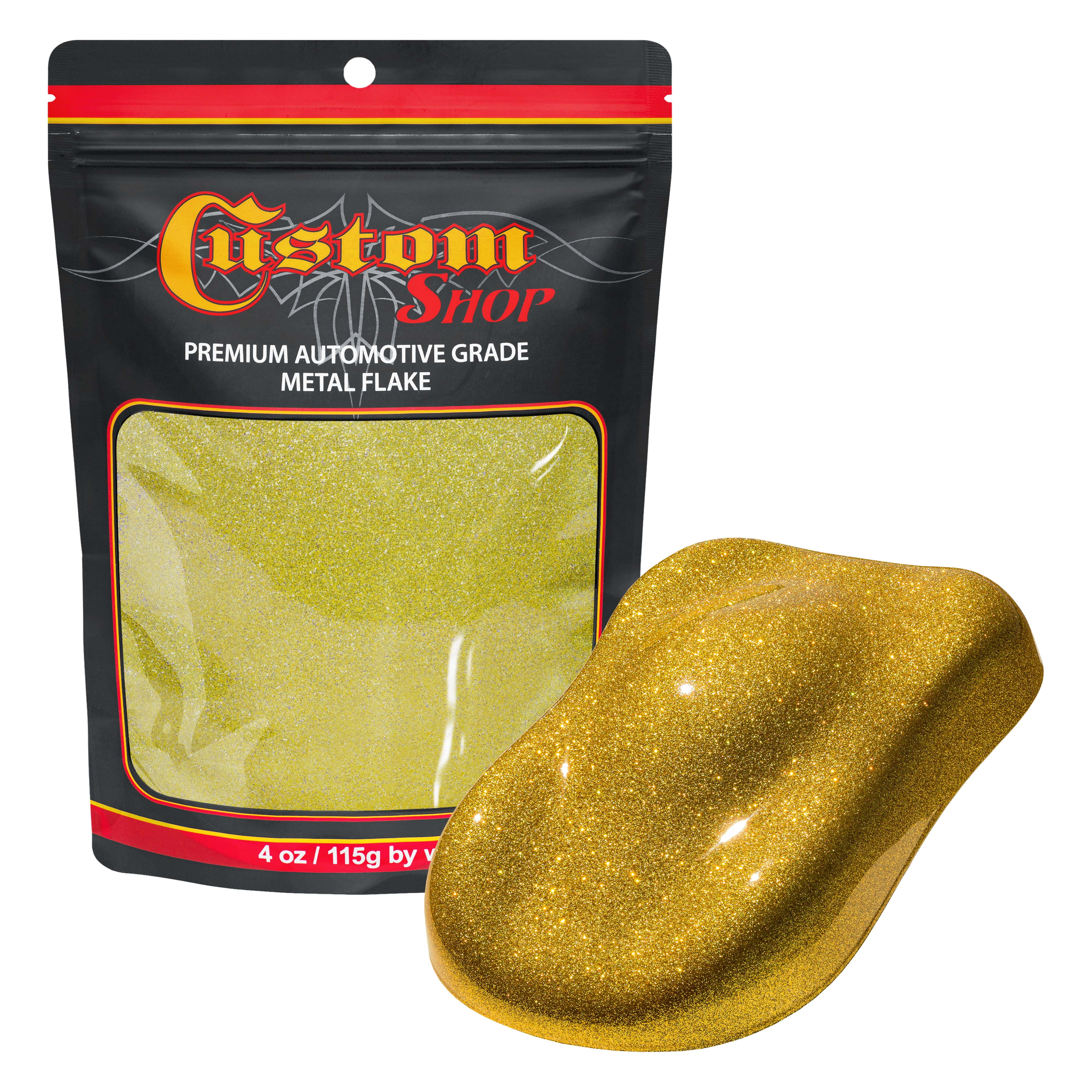 Custom Shop - Brilliant Gold - 4-ounces of Standard Metal Flake .015 ...