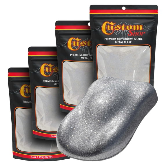 Custom Shop - Chrome Silver - 1-pound of Micro Metal Flake .004" 100 ...