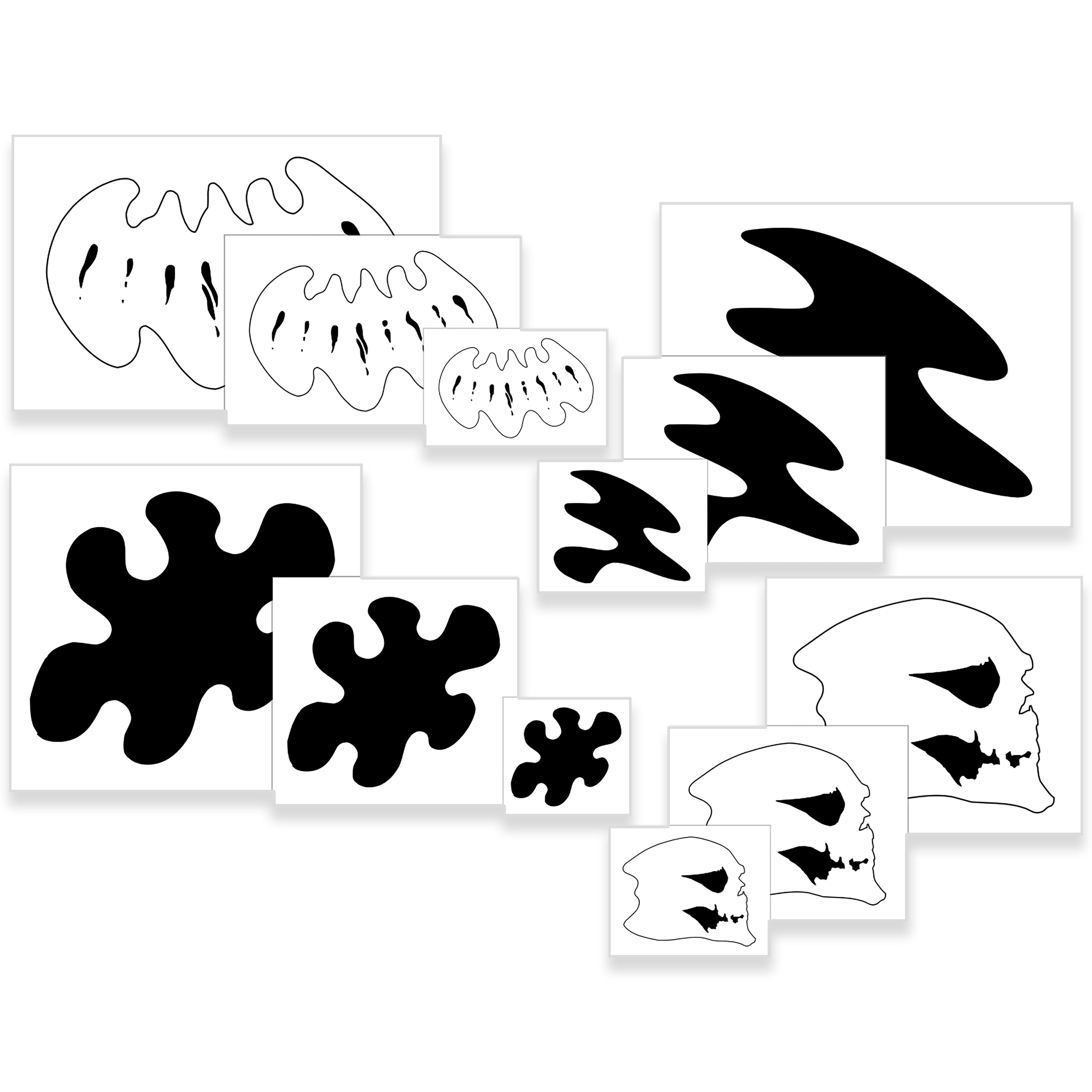 Custom Shop Complete Live Fire Stencil Design Set ? Includes 3 Sizes of ...