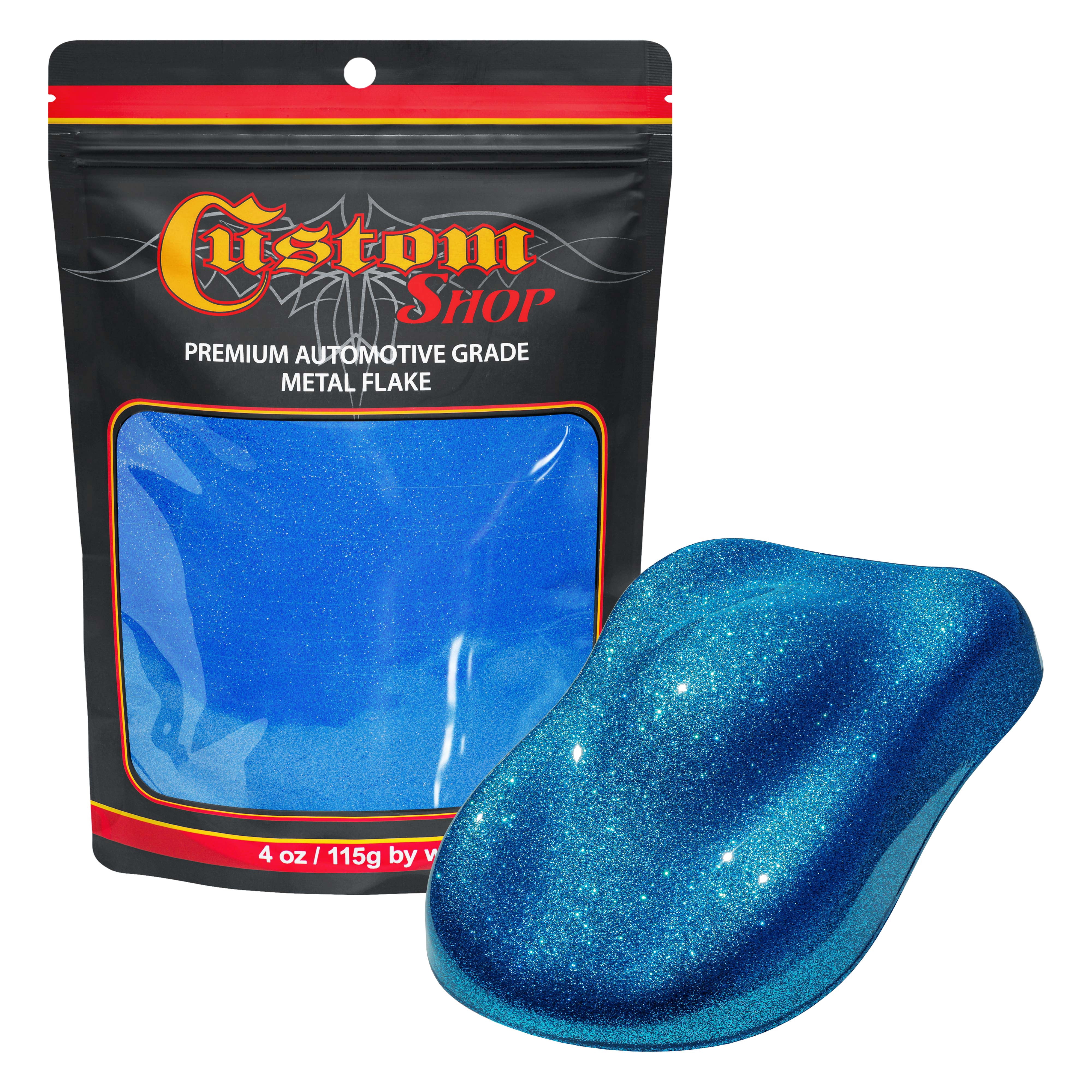 Custom Shop - Deep Marine Blue - 4-ounces of Medium Metal Flake .008 ...