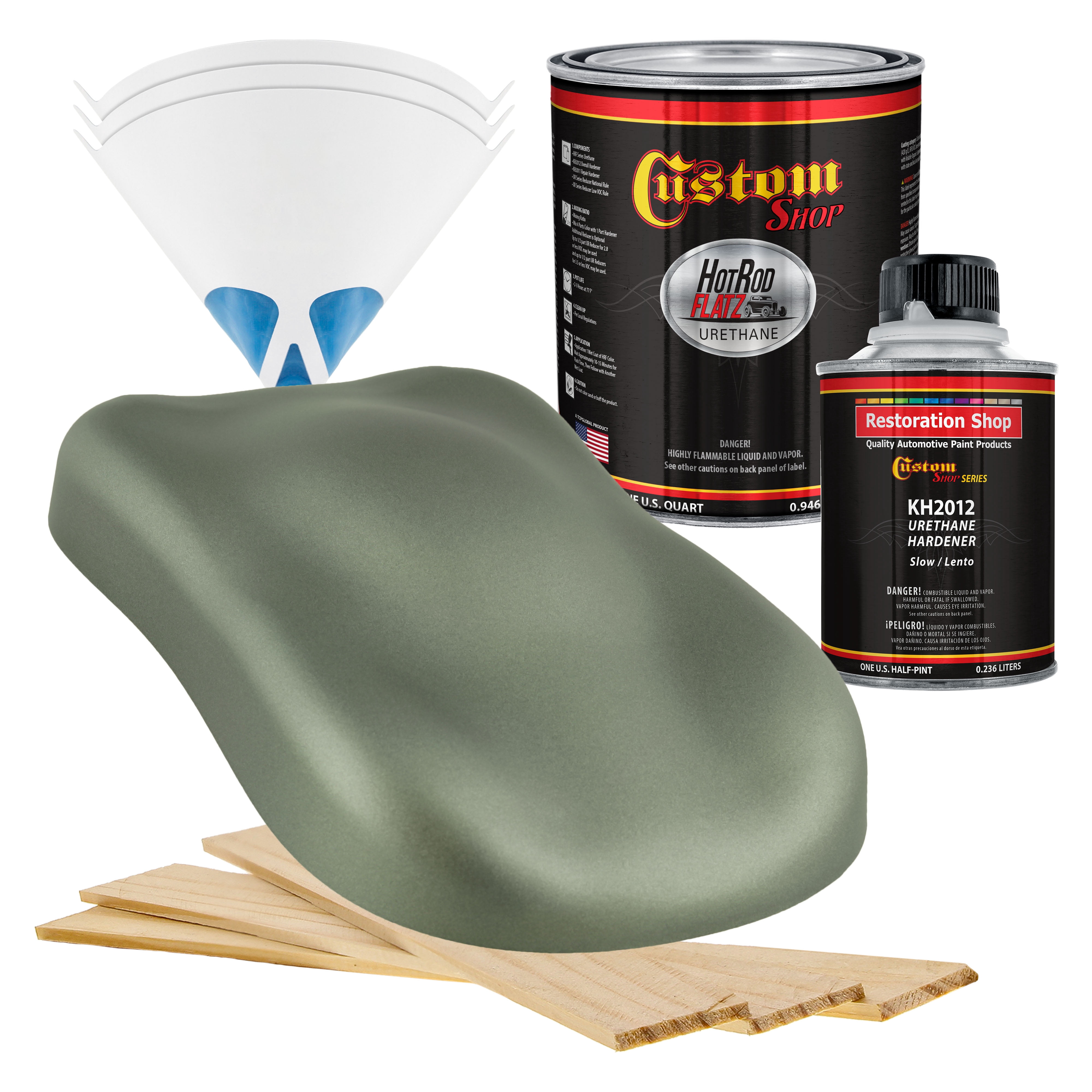 Custom Shop - Fern Green Metallic - Hot Rod Flatz Flat Matte Satin ...