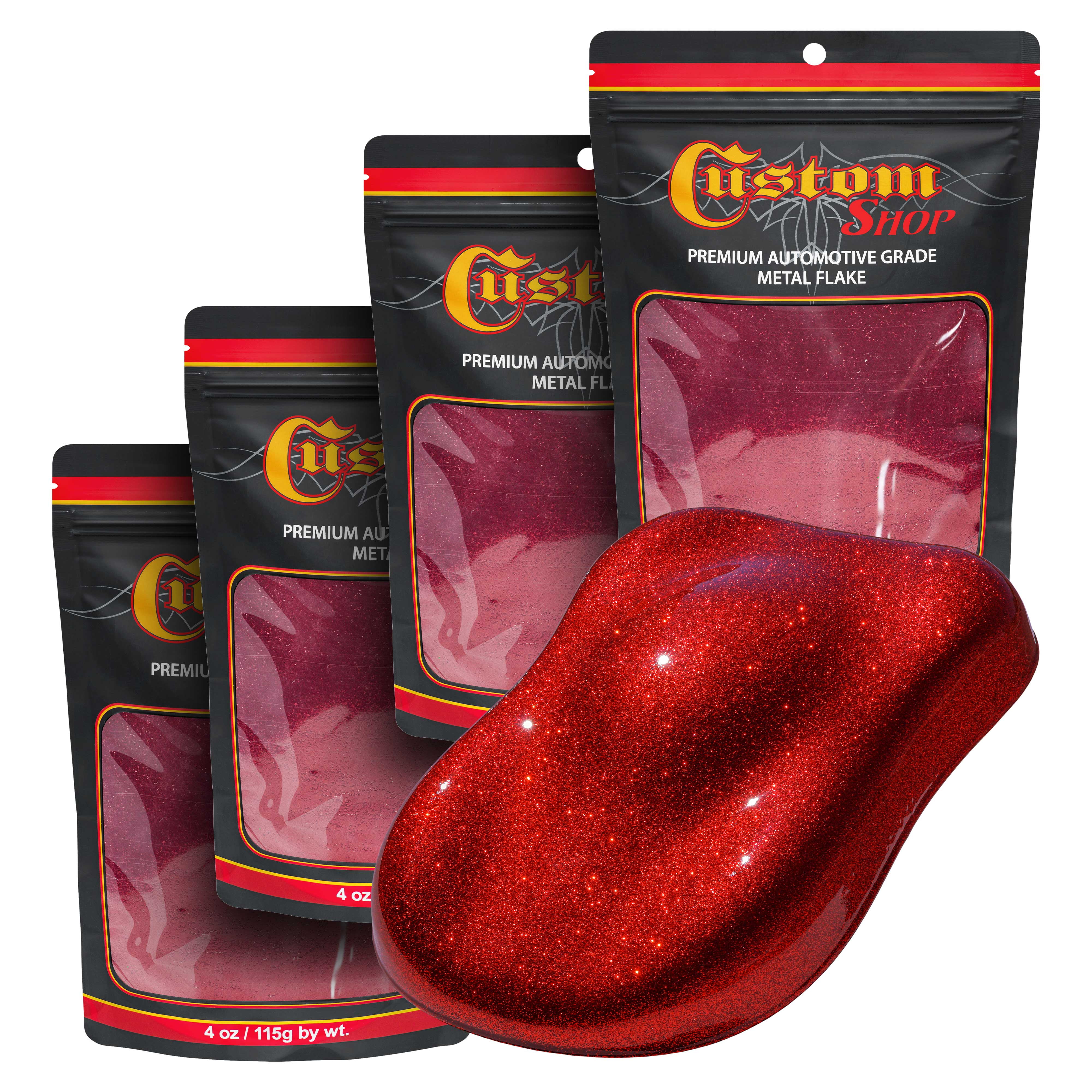 Custom Shop - Fire Red - 1-pound of Standard Metal Flake .015" 375 ...