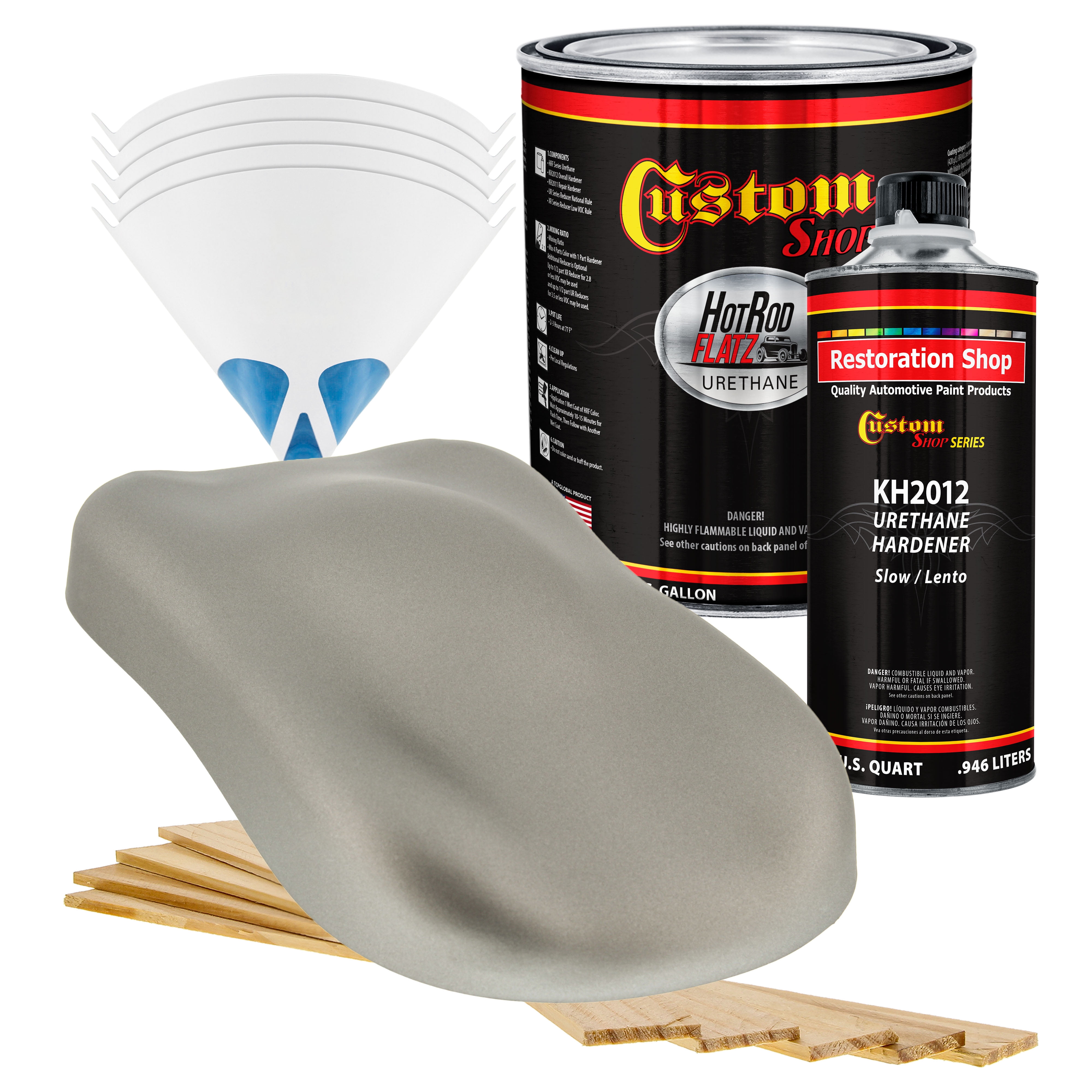 Custom Shop - Firemist Pewter Silver - Hot Rod Flatz Flat Matte Satin ...