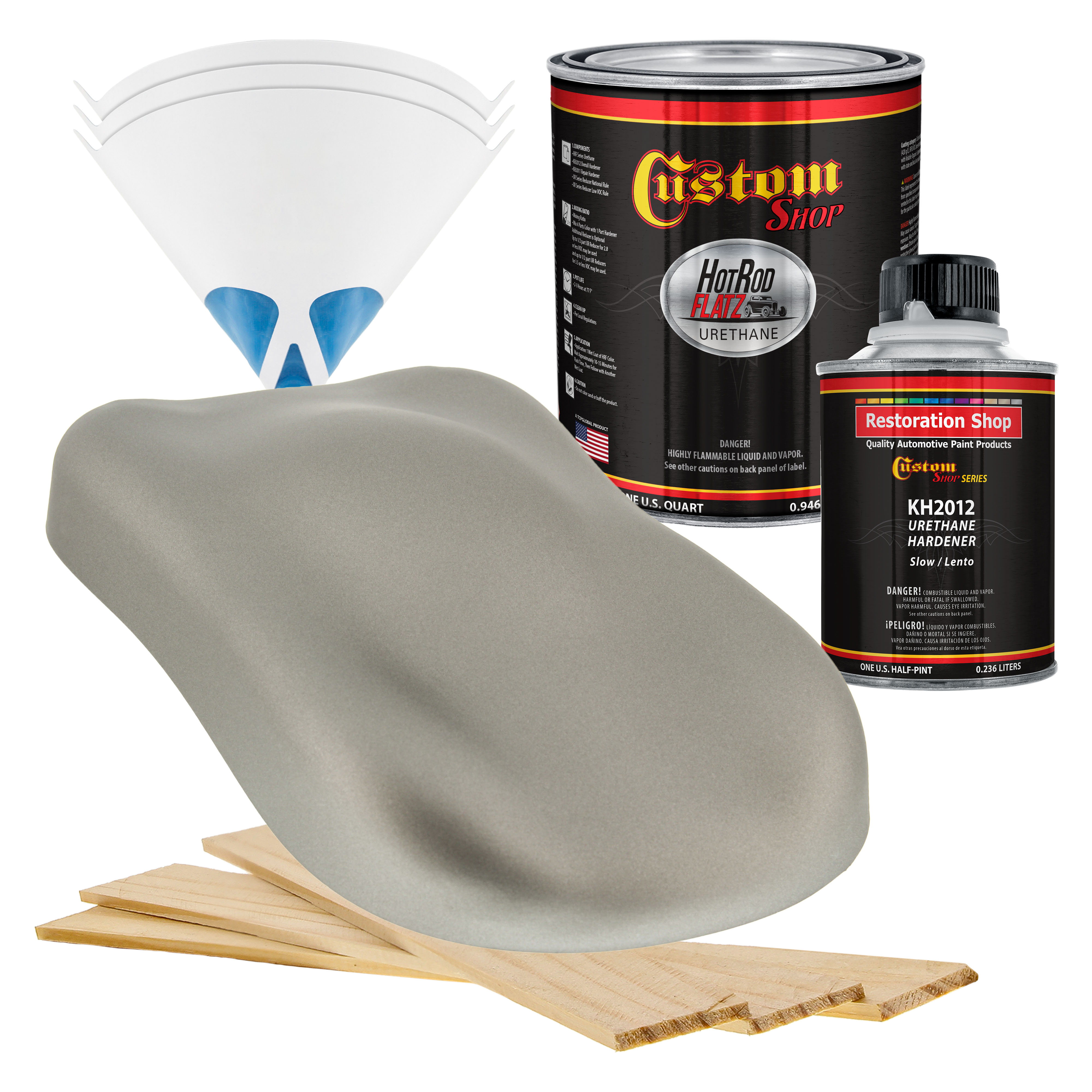 Custom Shop - Firemist Pewter Silver - Hot Rod Flatz Flat Matte Satin ...