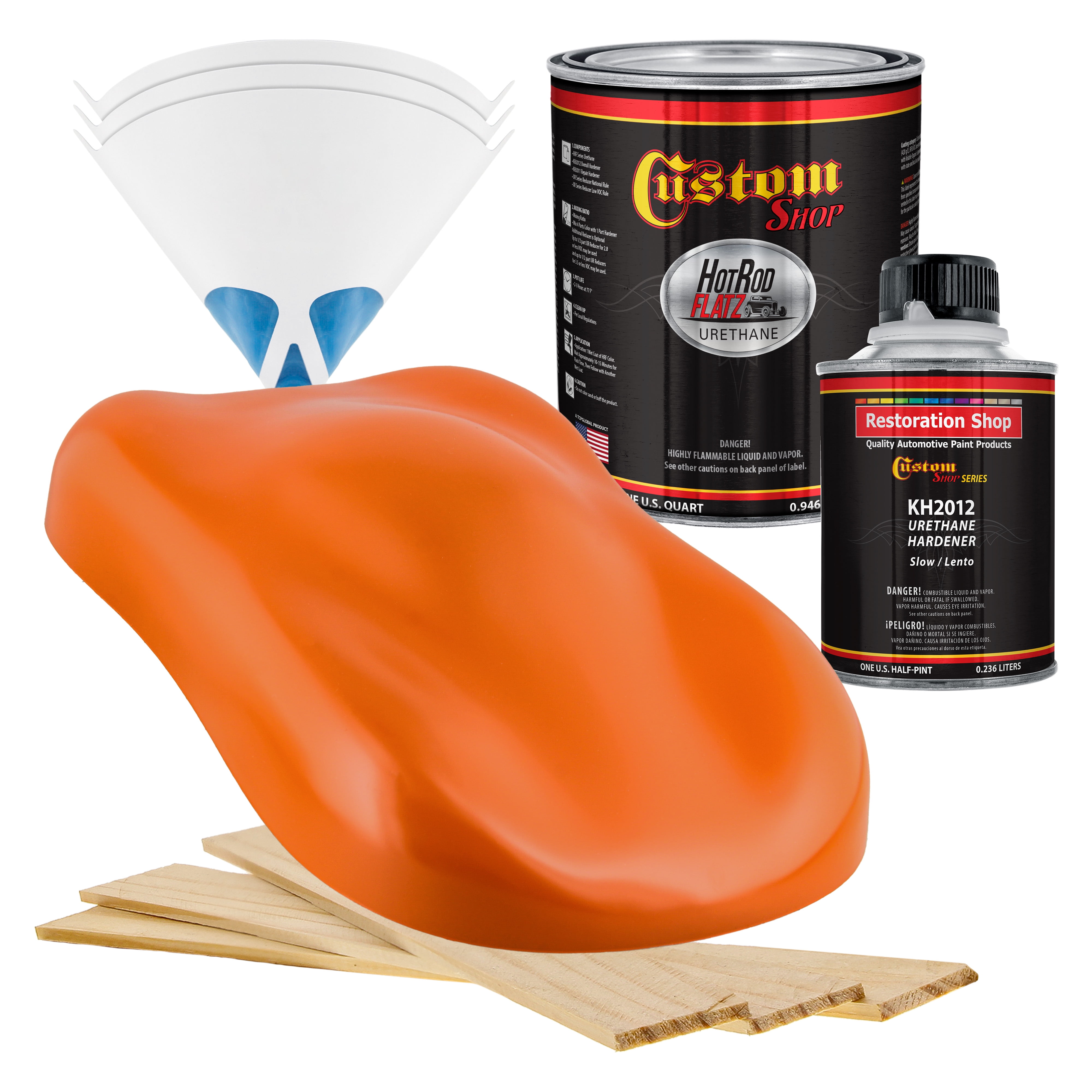 Custom Shop - Hugger Orange - Hot Rod Flatz Flat Matte Satin Urethane ...