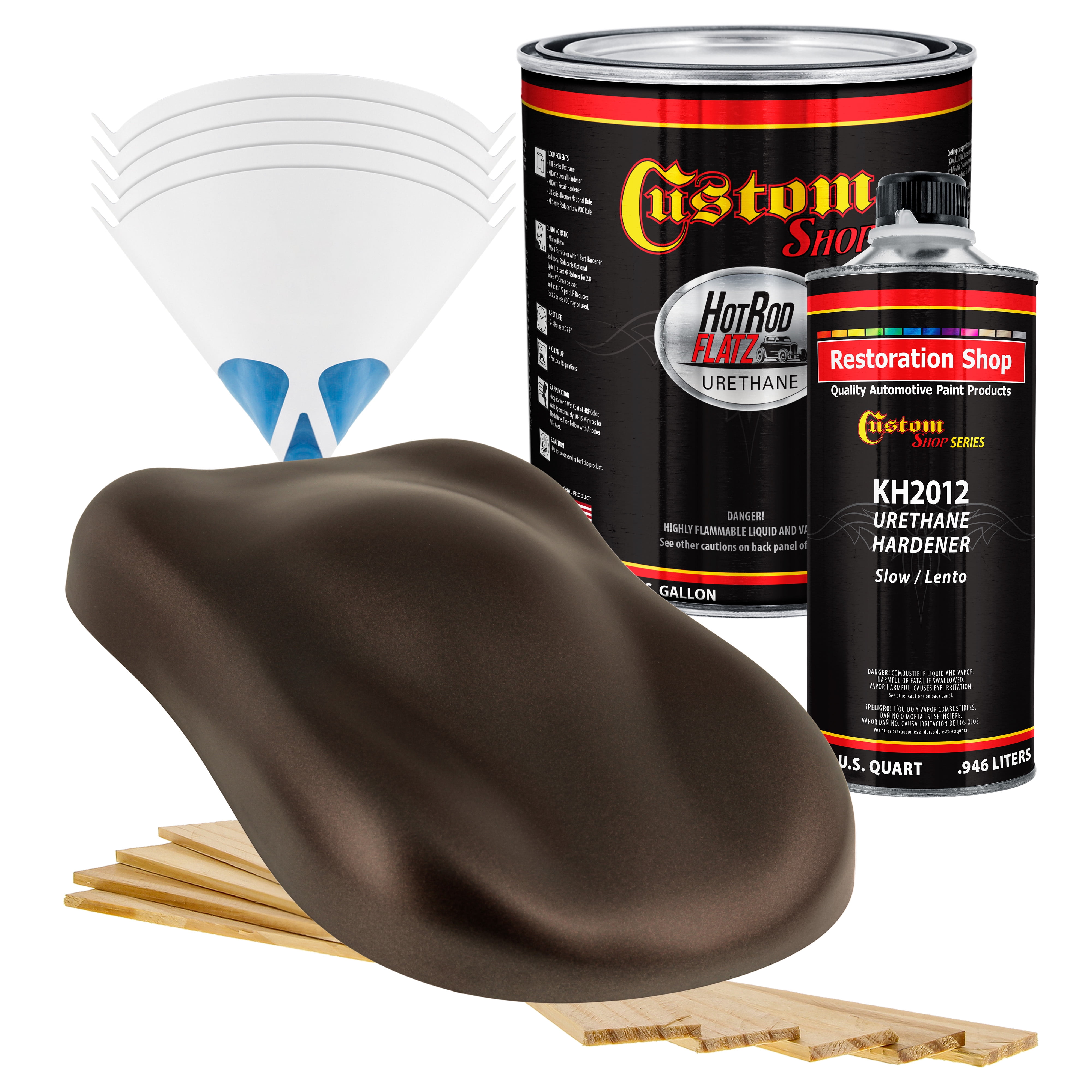 Custom Shop - Mahogany Brown Metallic - Hot Rod Flatz Flat Matte Satin ...