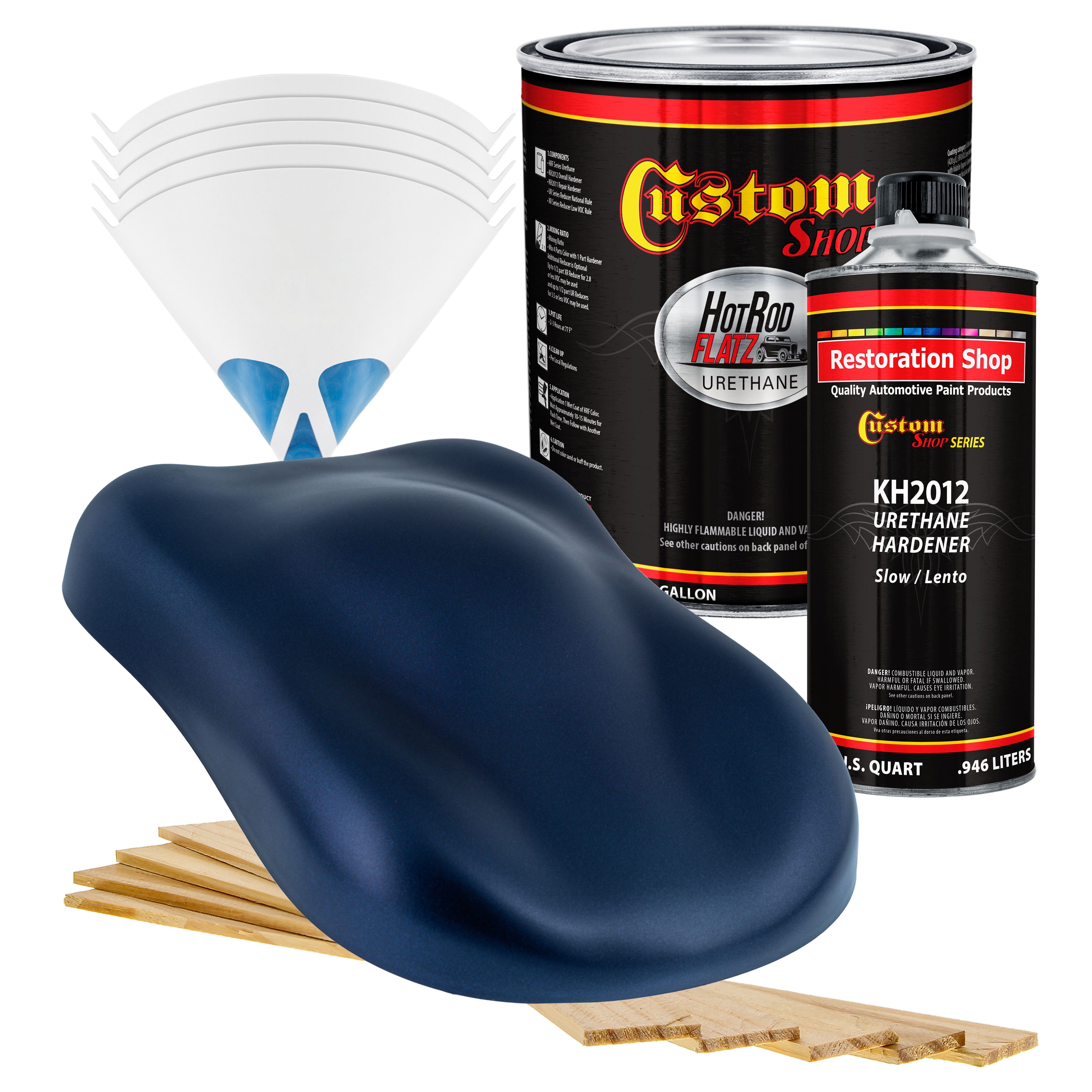 Custom Shop - Moonlight Drive Blue Metallic - Hot Rod Flatz Flat Matte ...