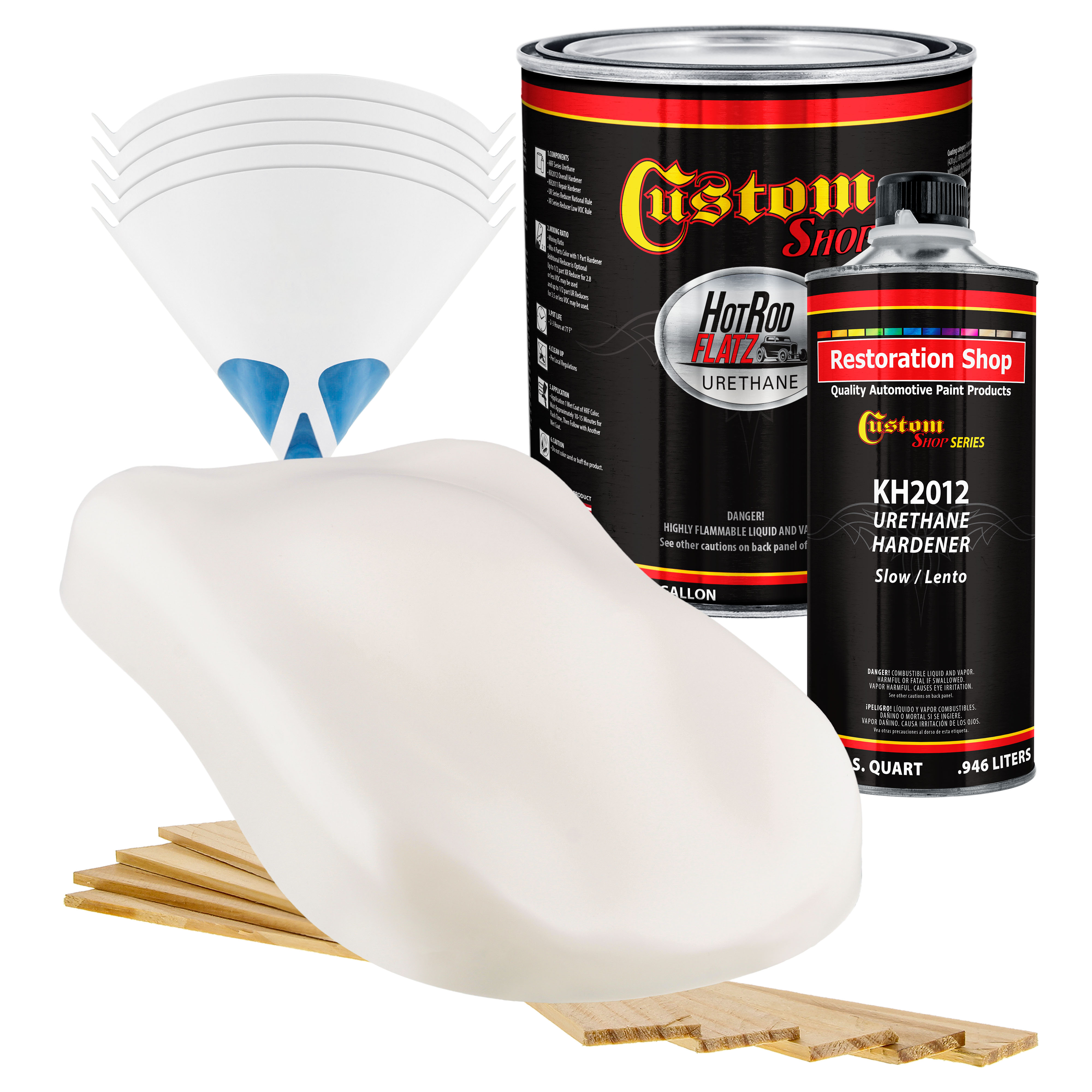 Custom Shop - Olympic White - Hot Rod Flatz Flat Matte Satin Urethane ...