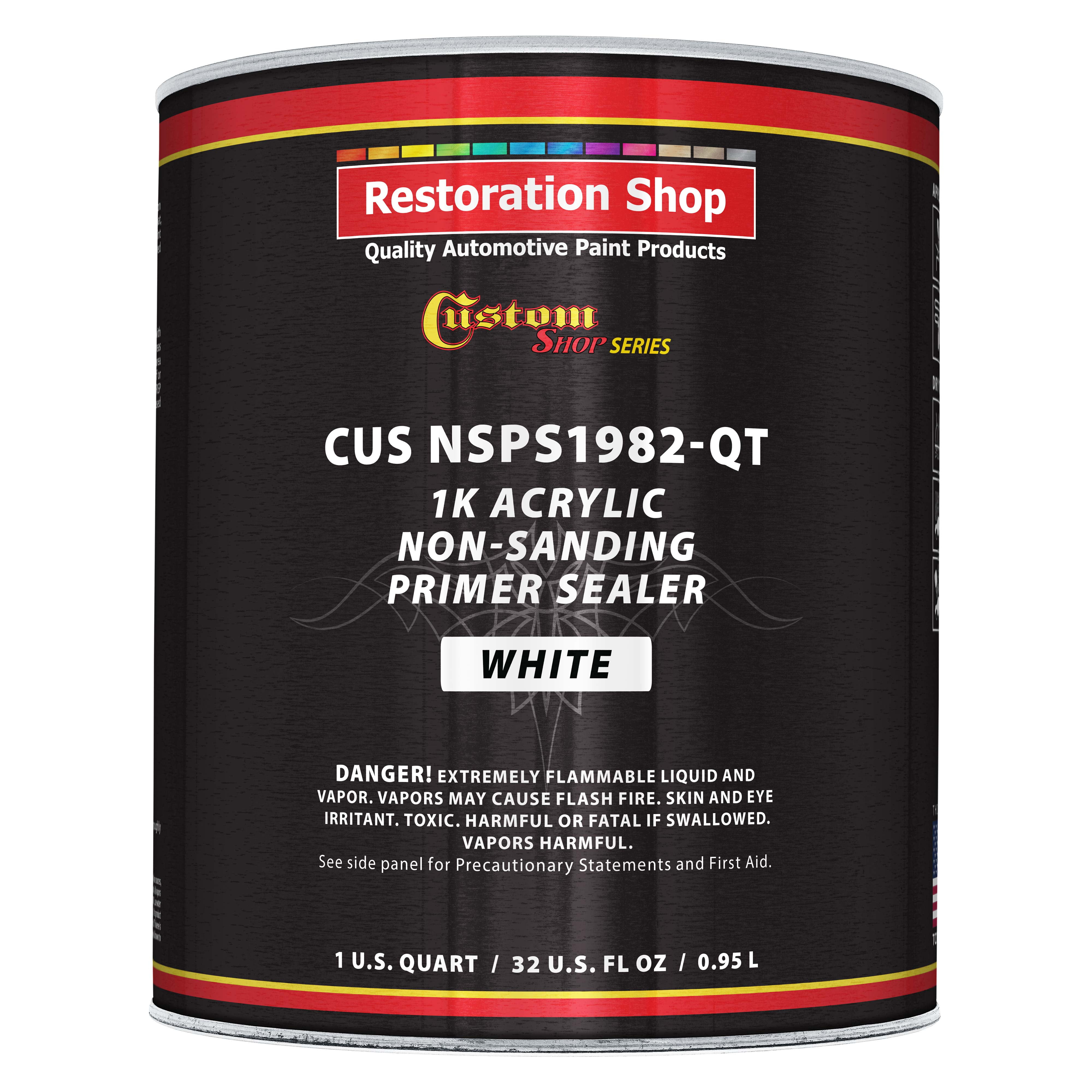 Custom Shop Premium 1K Acrylic Non-Sanding Primer Sealer Paint, Color ...