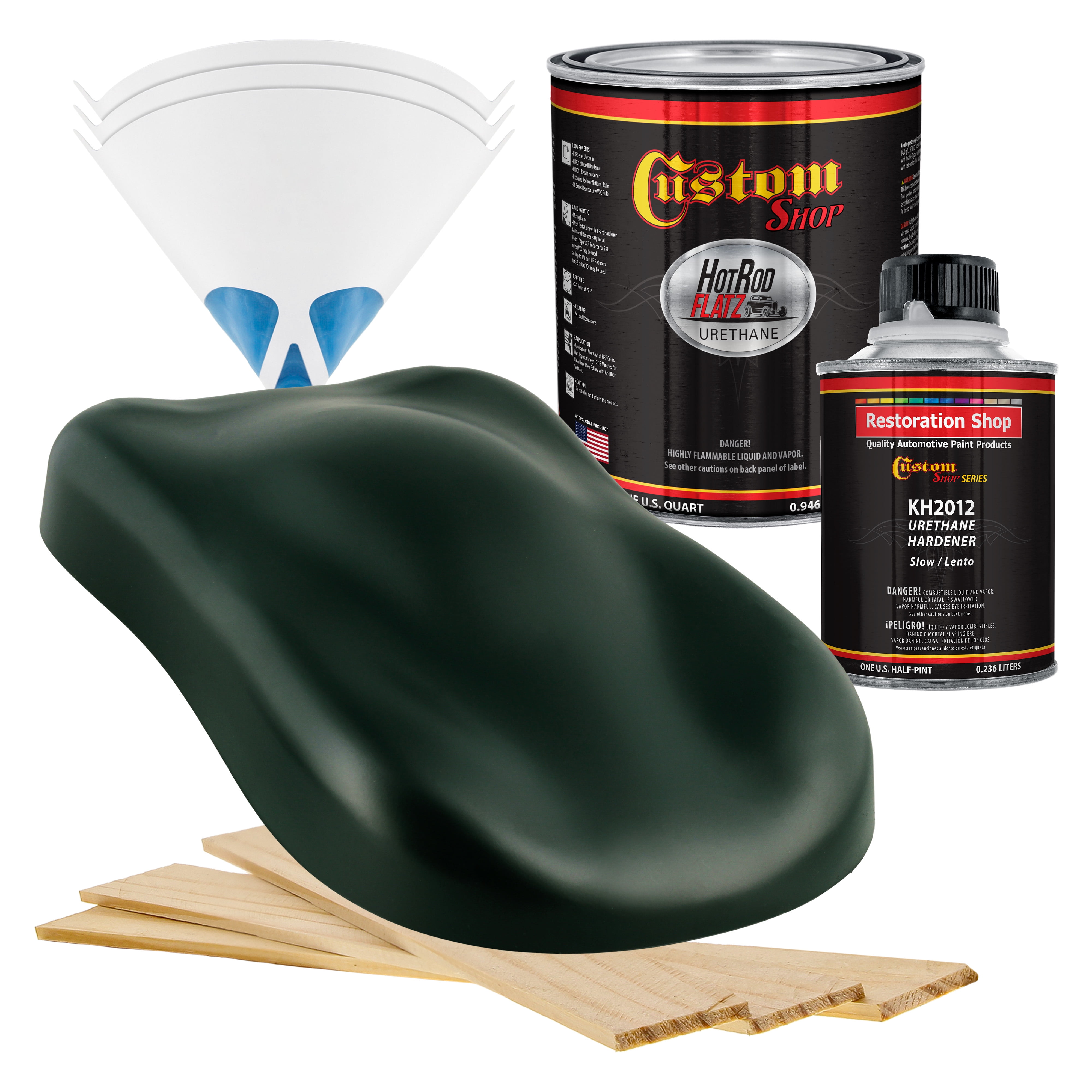 Custom Shop - Rock Moss Green - Hot Rod Flatz Flat Matte Satin Urethane ...