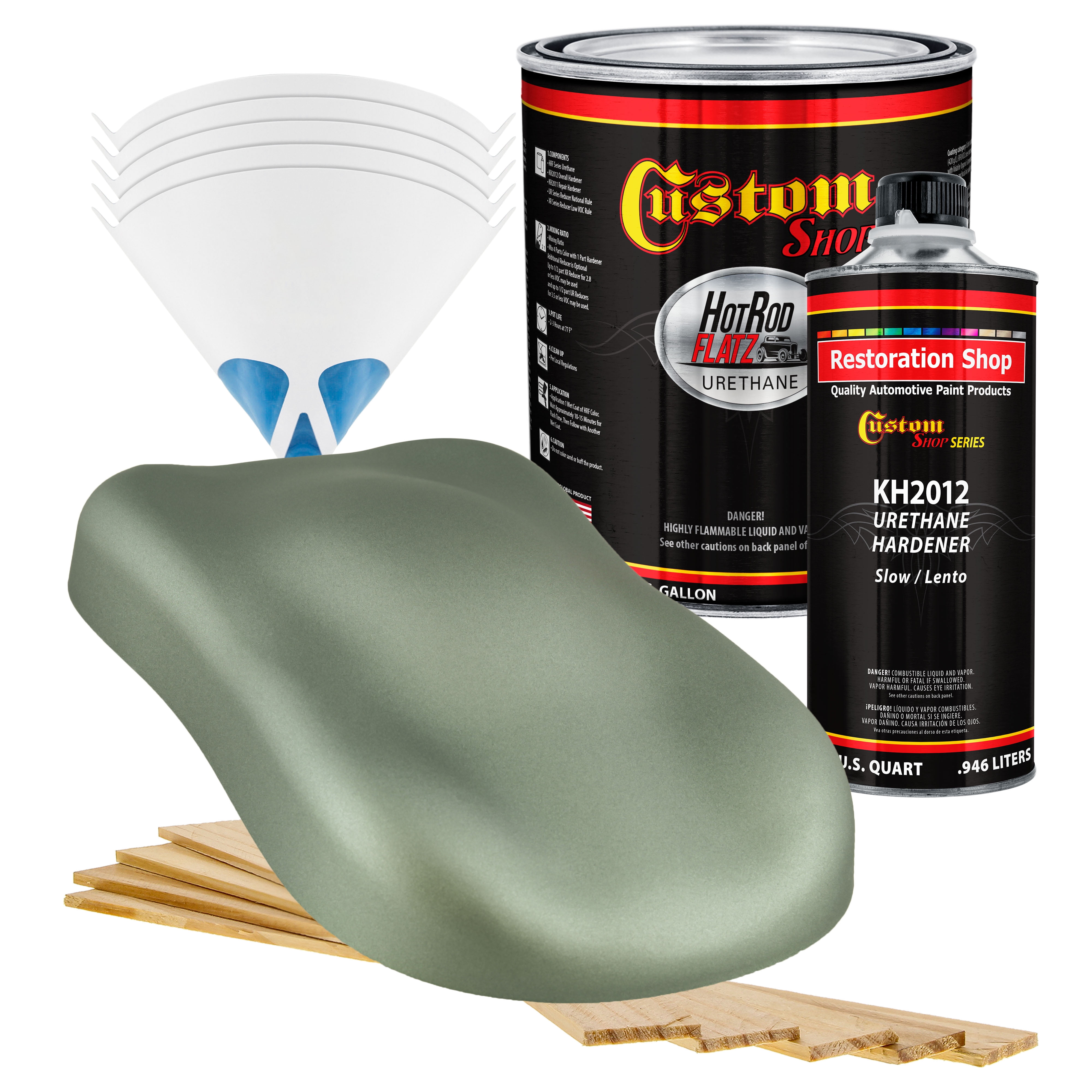 Custom Shop - Sage Green Metallic - Hot Rod Flatz Flat Matte Satin ...