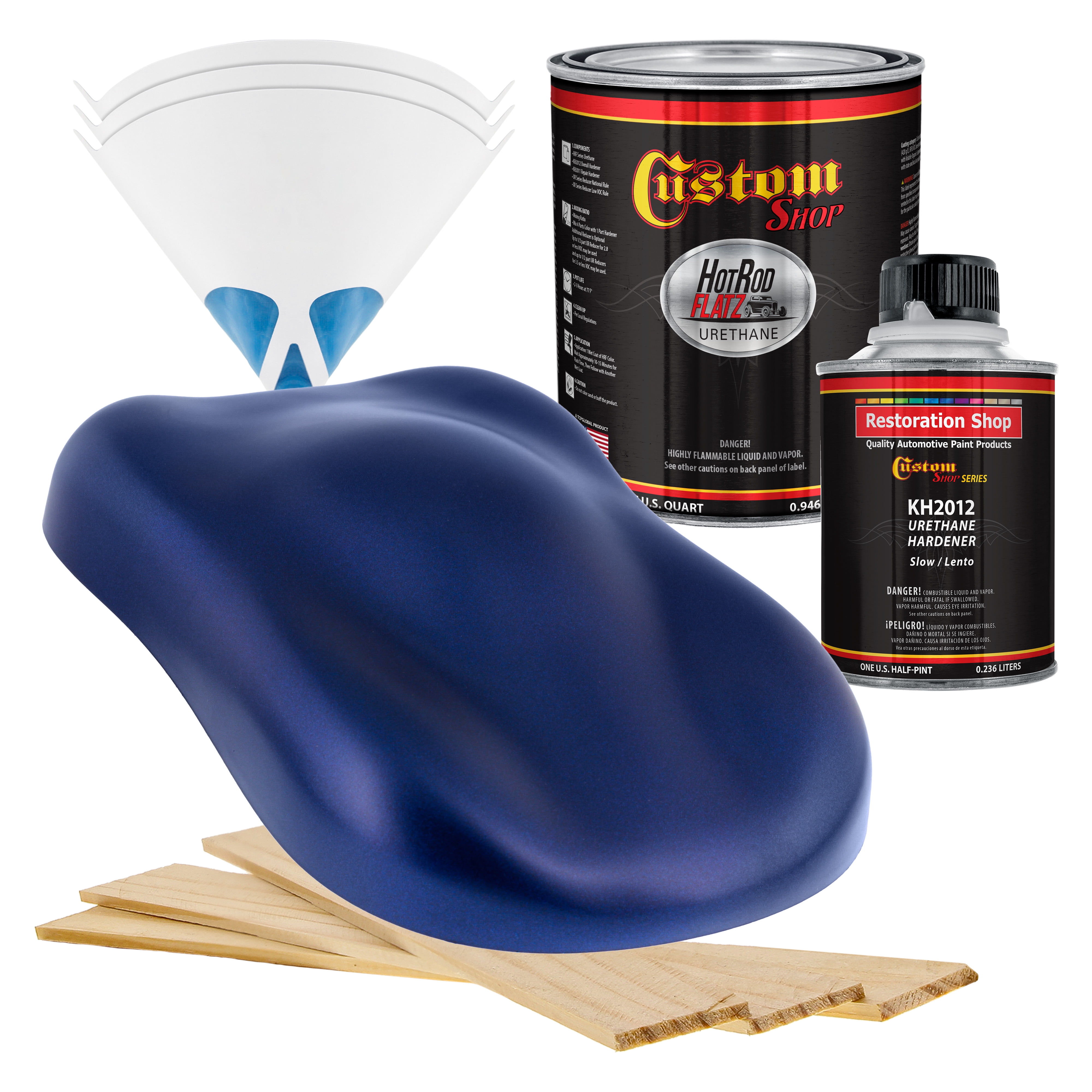 Custom Shop - Sapphire Blue Metallic - Hot Rod Flatz Flat Matte Satin ...