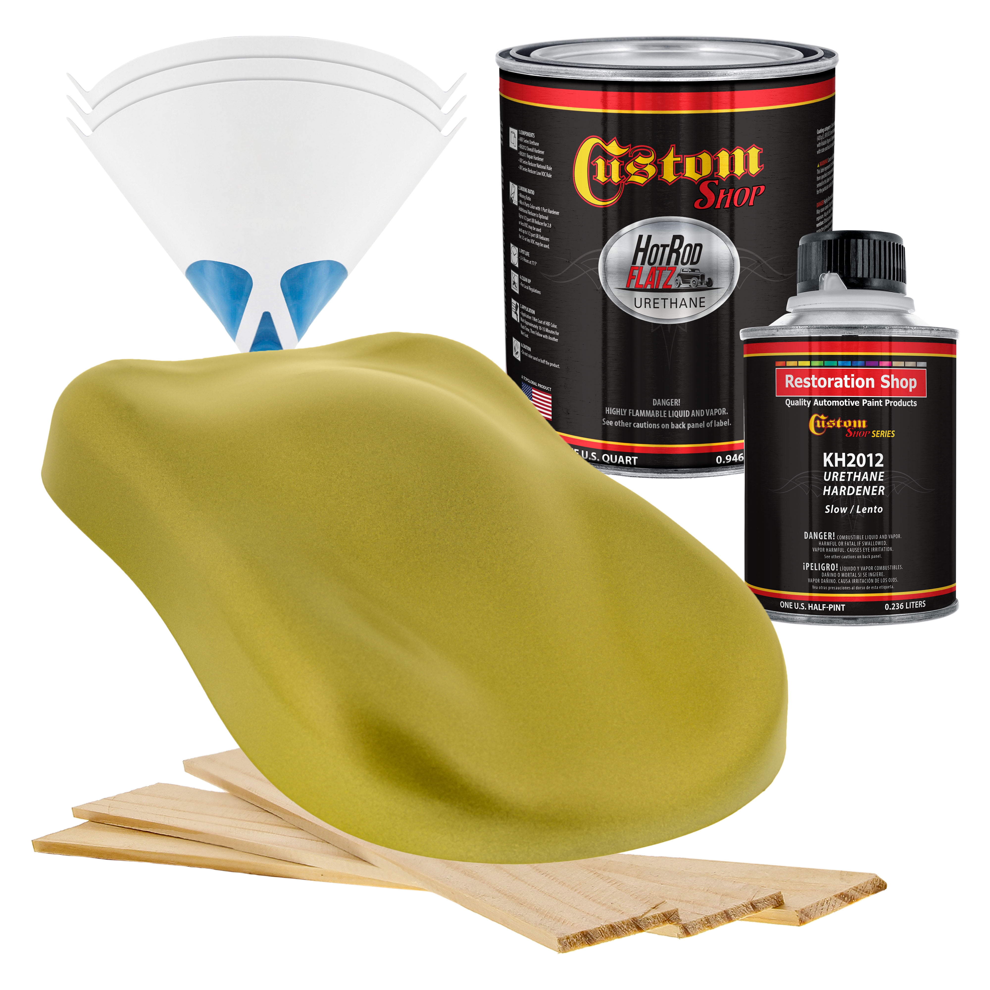 Custom Shop - Saturn Gold Firemist - Hot Rod Flatz Flat Matte Satin ...