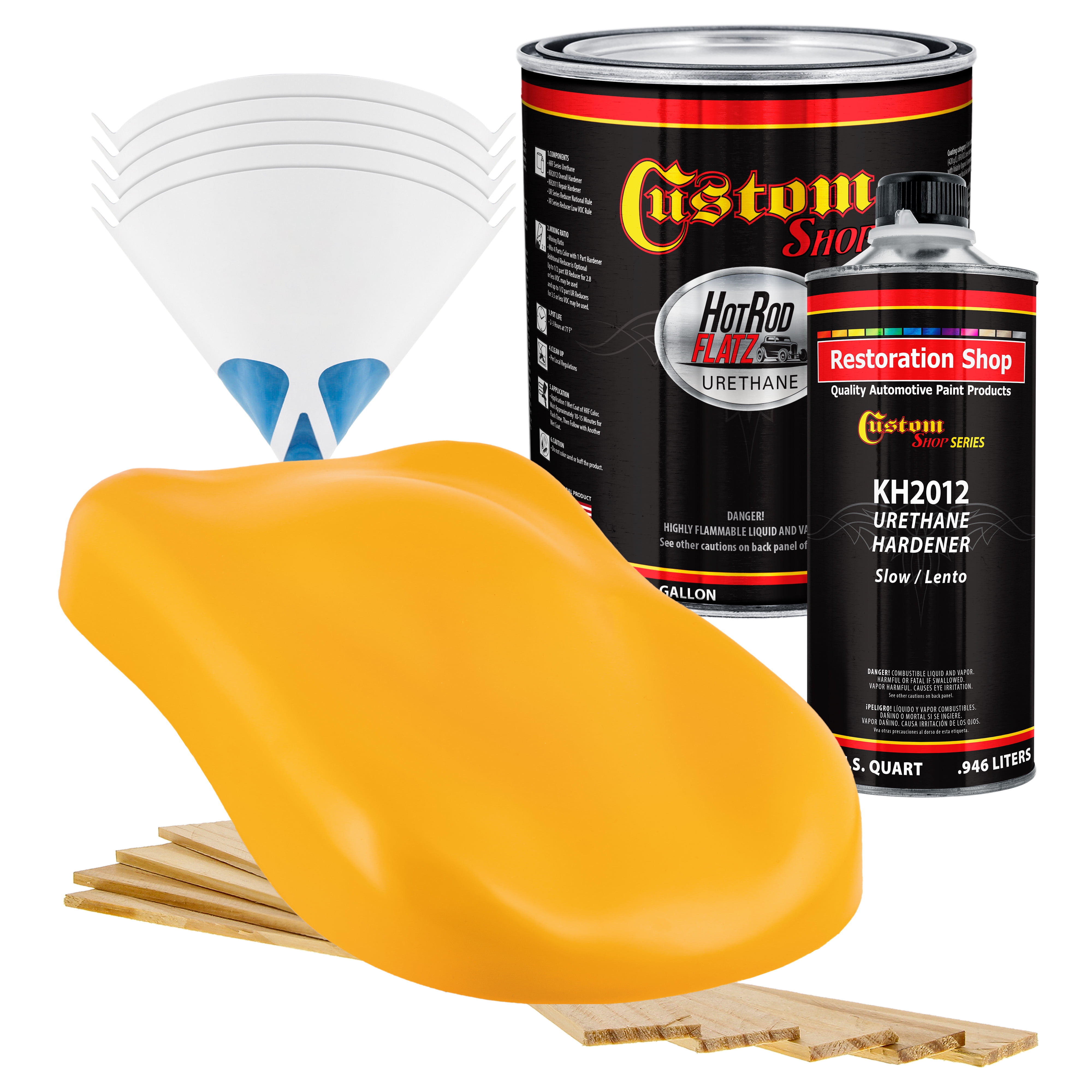 Custom Shop - School Bus Yellow - Hot Rod Flatz Flat Matte Satin ...