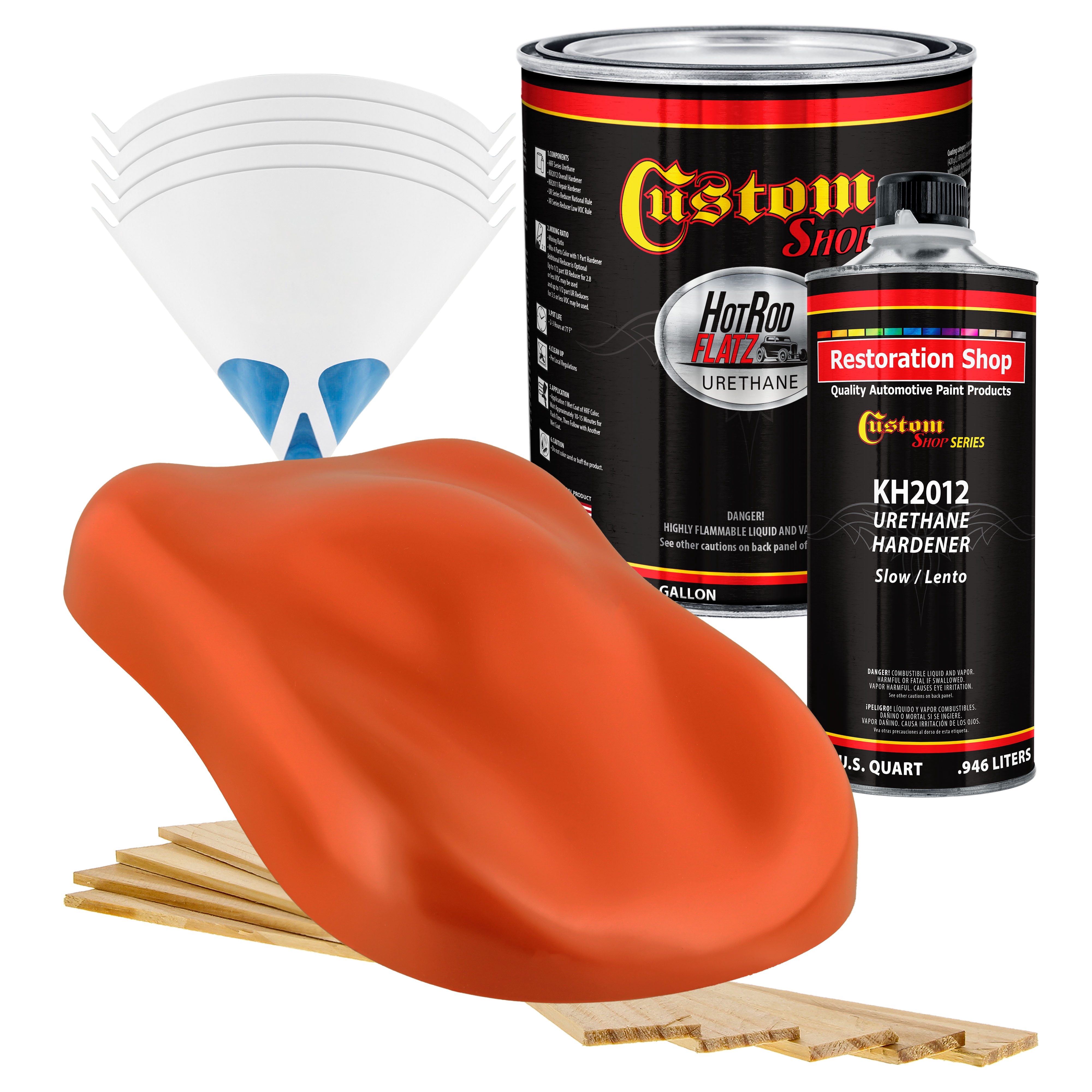 Custom Shop - Speed Orange - Hot Rod Flatz Flat Matte Satin Urethane ...