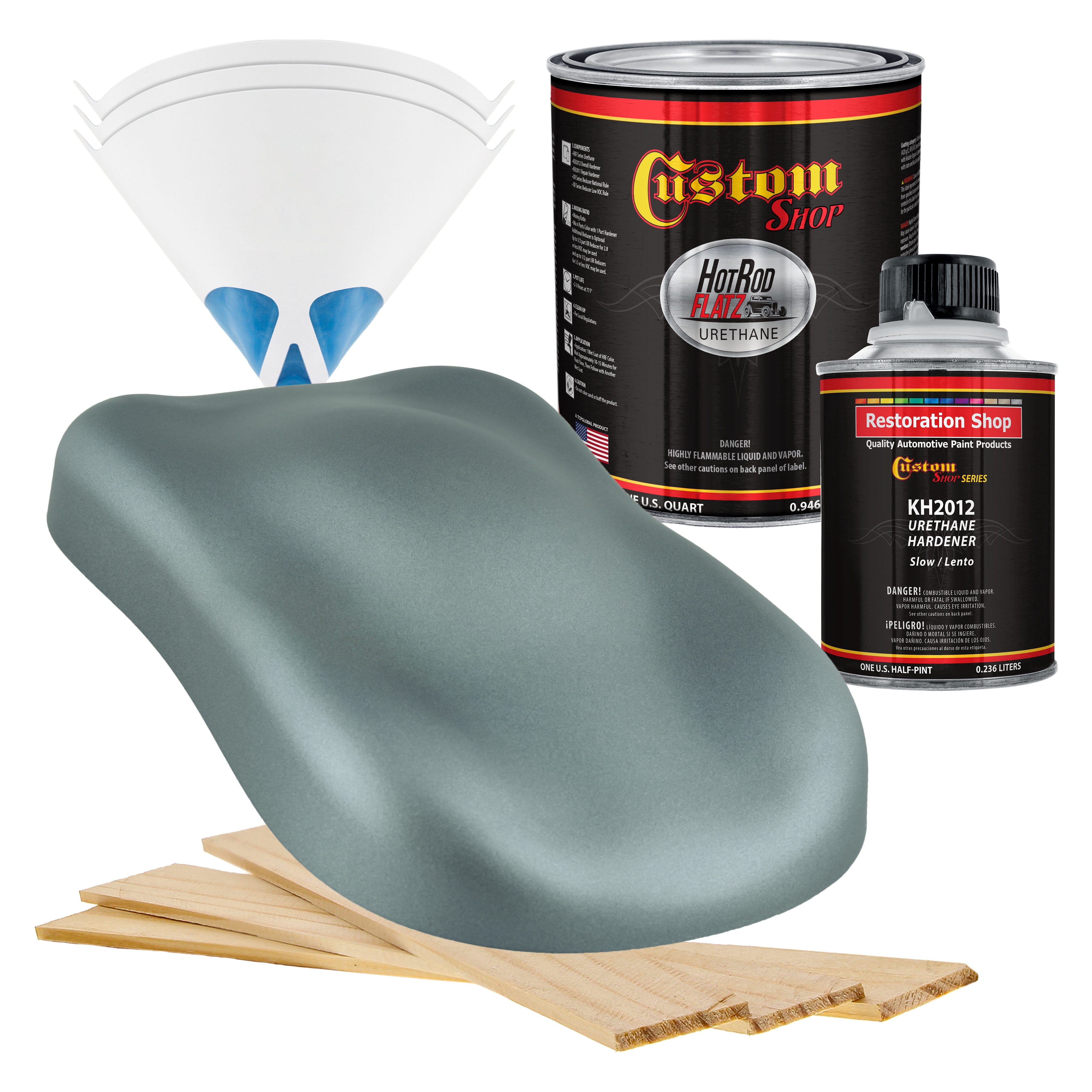 Custom Shop - Steel Gray Metallic - Hot Rod Flatz Flat Matte Satin ...