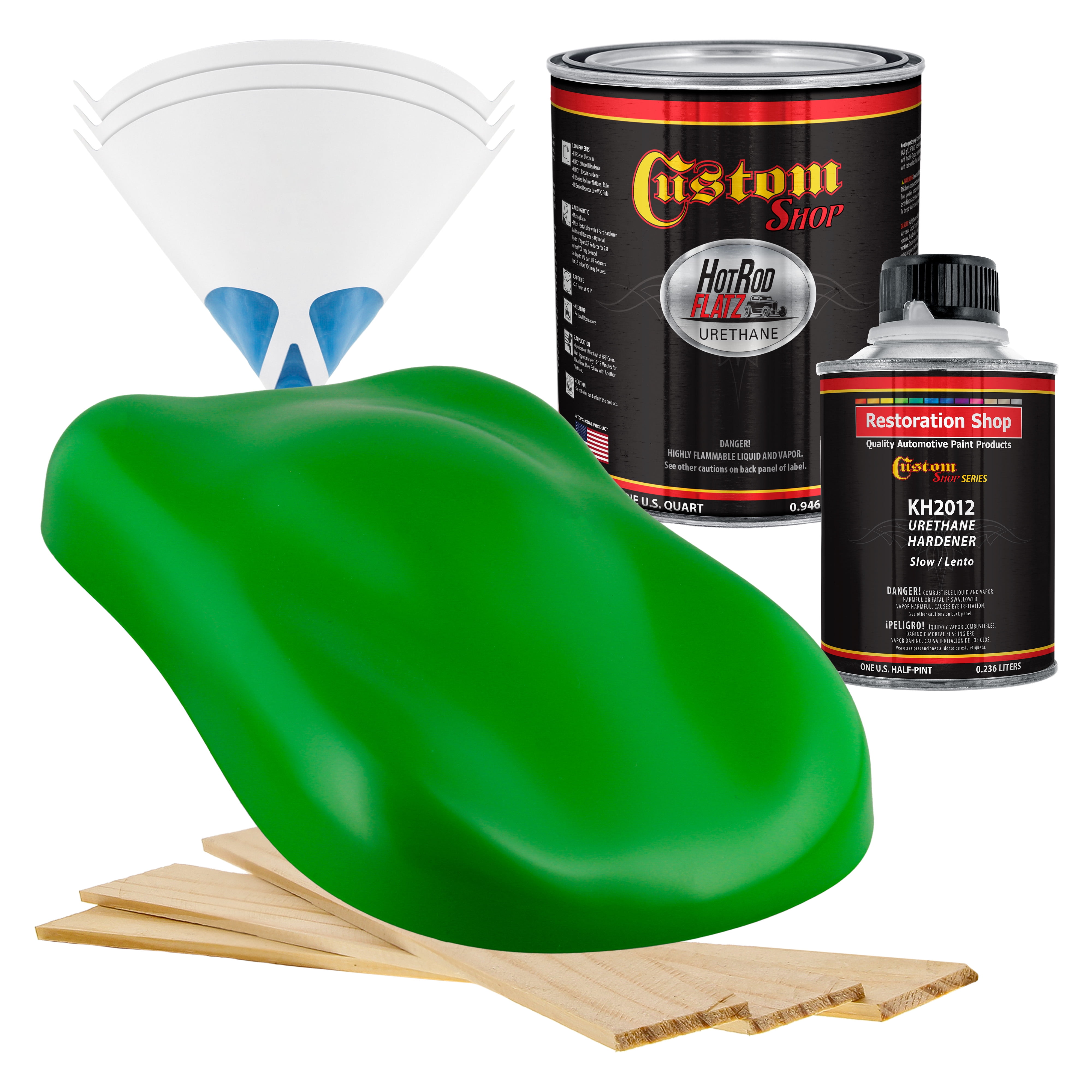 Custom Shop - Vibrant Lime Green - Hot Rod Flatz Flat Matte Satin ...