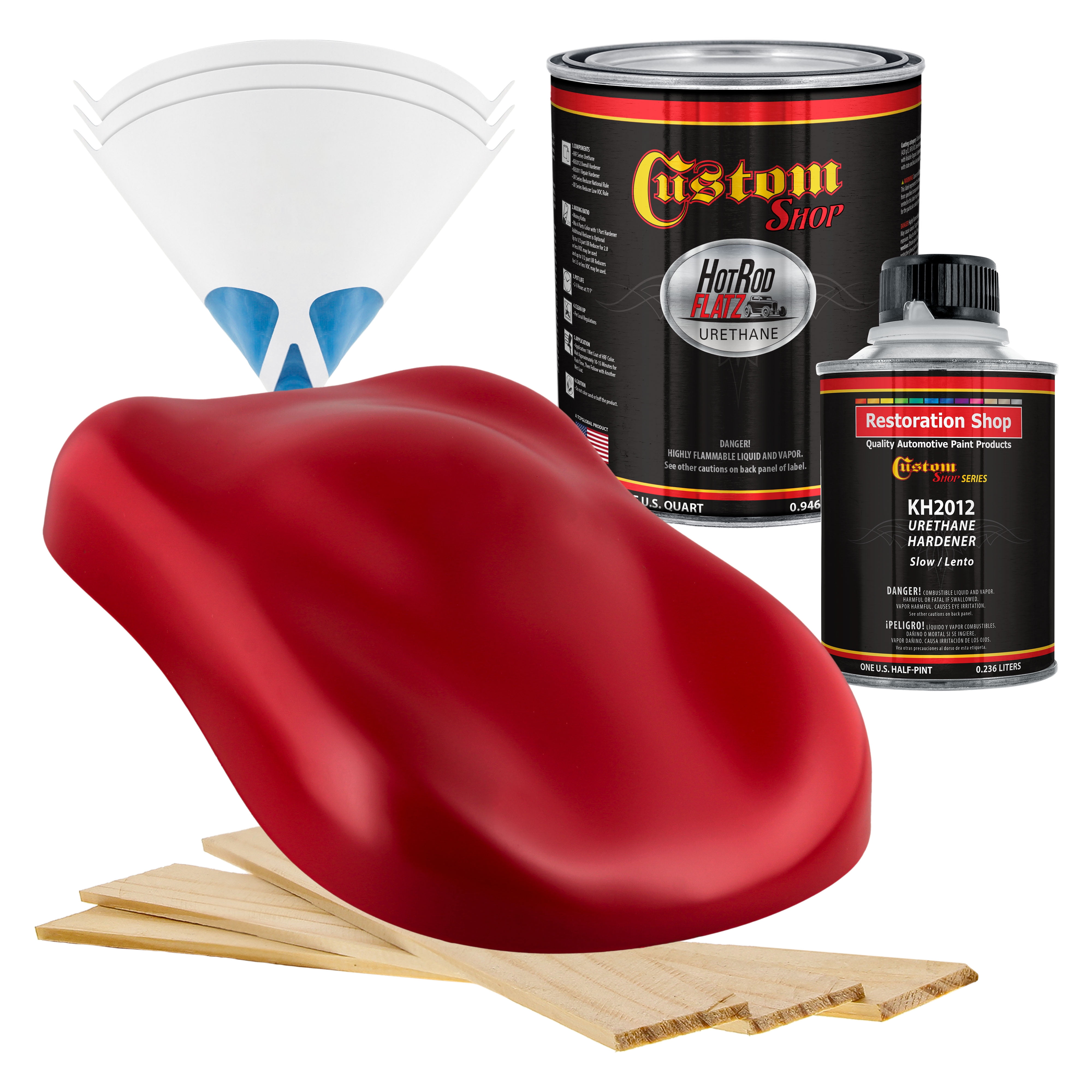 Custom Shop - Viper Red - Hot Rod Flatz Flat Matte Satin Urethane Auto ...