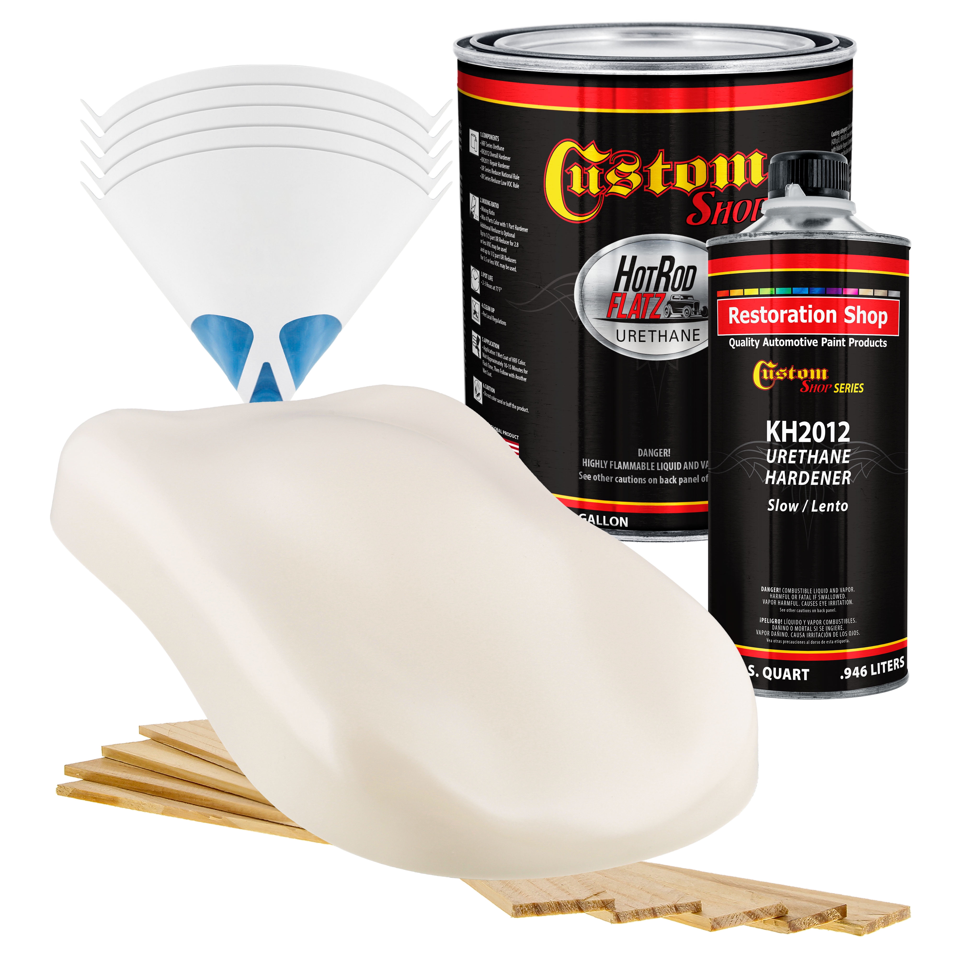 Custom Shop - Wimbledon White - Hot Rod Flatz Flat Matte Satin Urethane ...