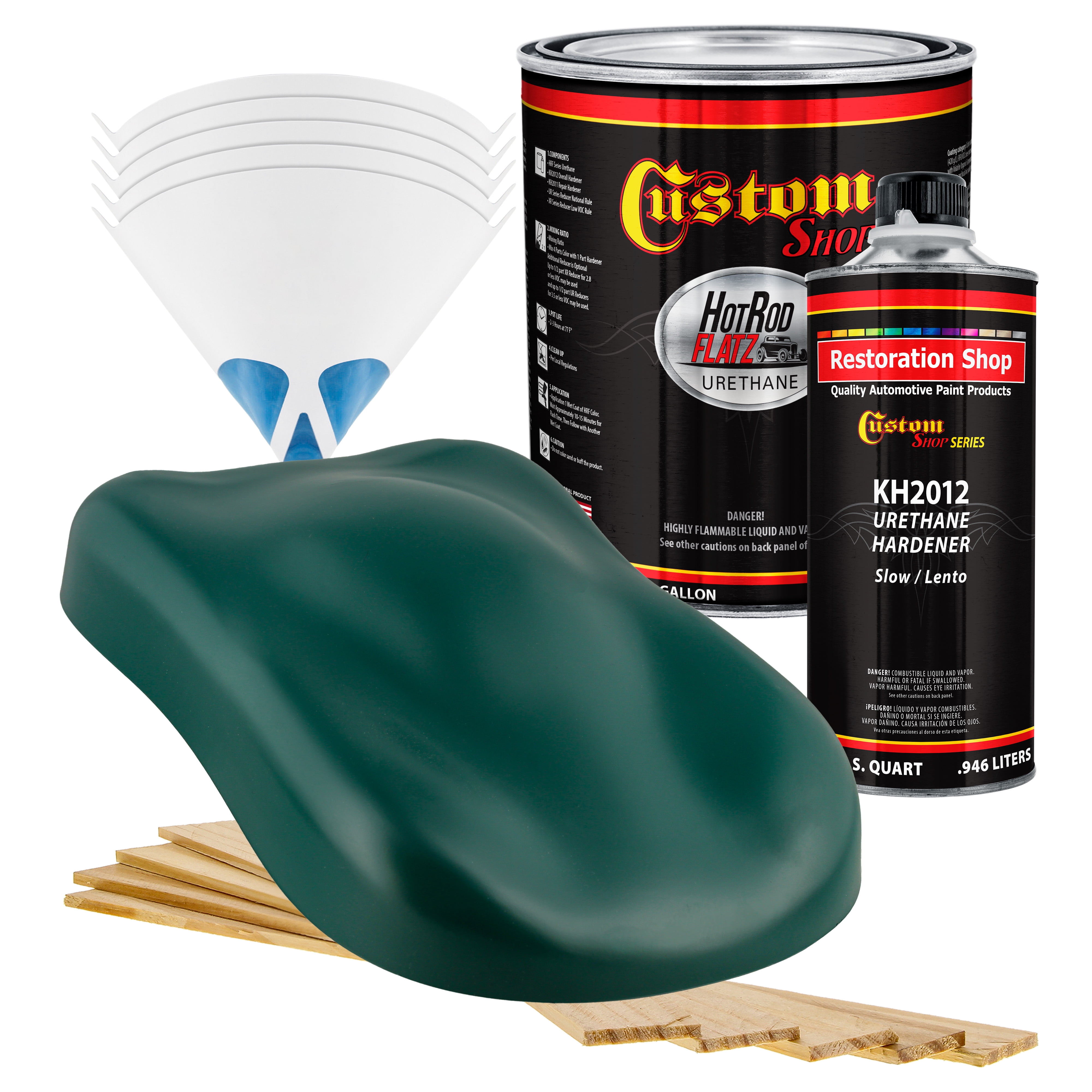 Custom Shop - Woodland Green - Hot Rod Flatz Flat Matte Satin Urethane ...