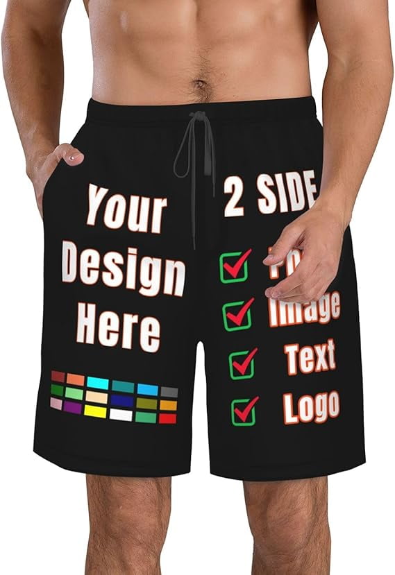 Custom Shorts for Men Design Your own Personalized Short with Image ...