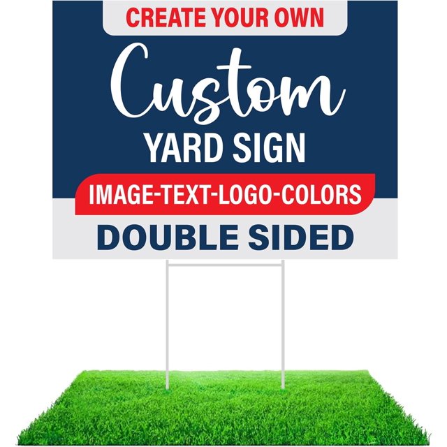 Custom Sign – Personalized Outdoor Yard Signs with Metal "H" Stake ...