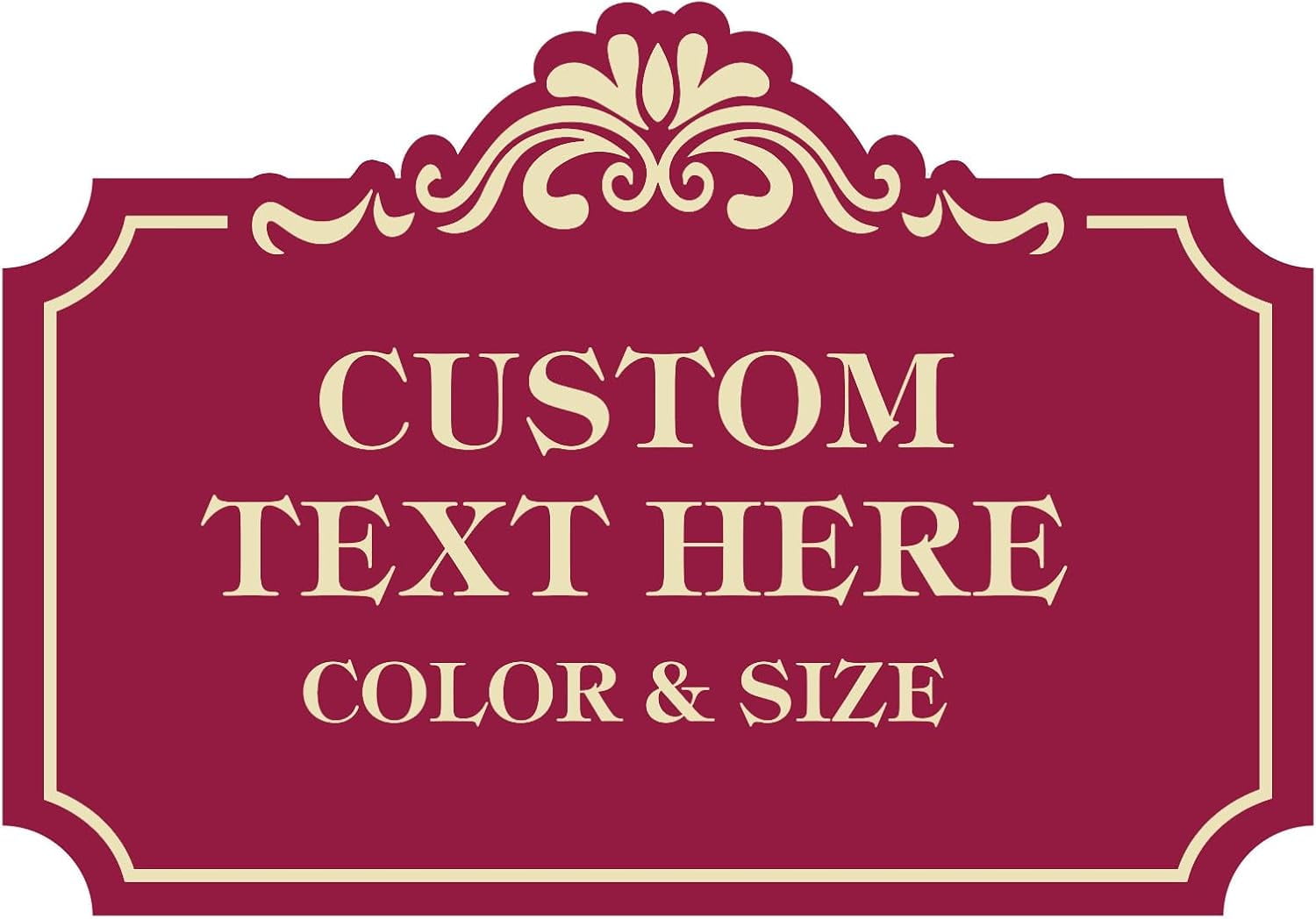Custom Sign for Outside,Custom Metal Sign for Indoor/Outdoor Use,,Wall ...