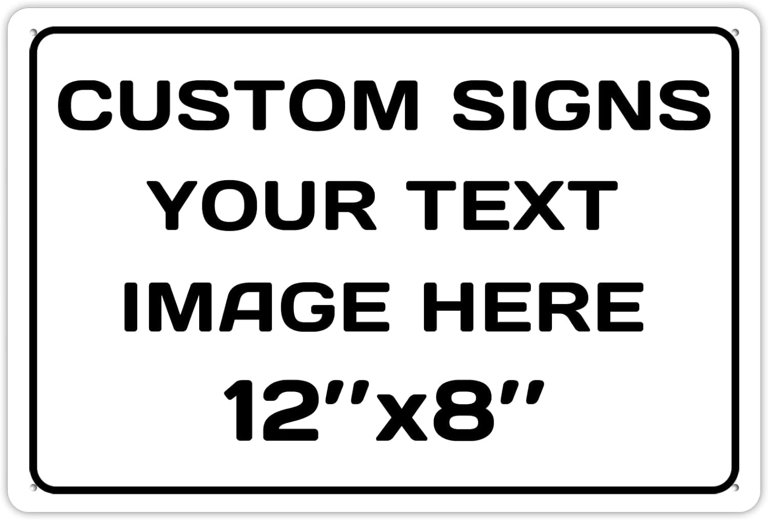 Custom Signs Outdoor Metal 16x12 Personalized Rust-Proof Entrance Signs ...