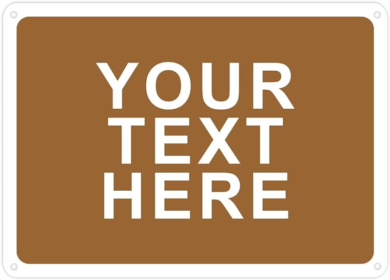 Custom Signs Outdoor Metal for Home Office Business Decor ...