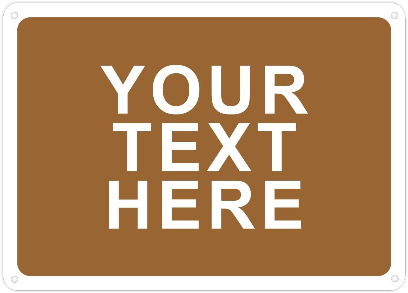 Custom Signs Outdoor Metal for Home Office Business Decor ...