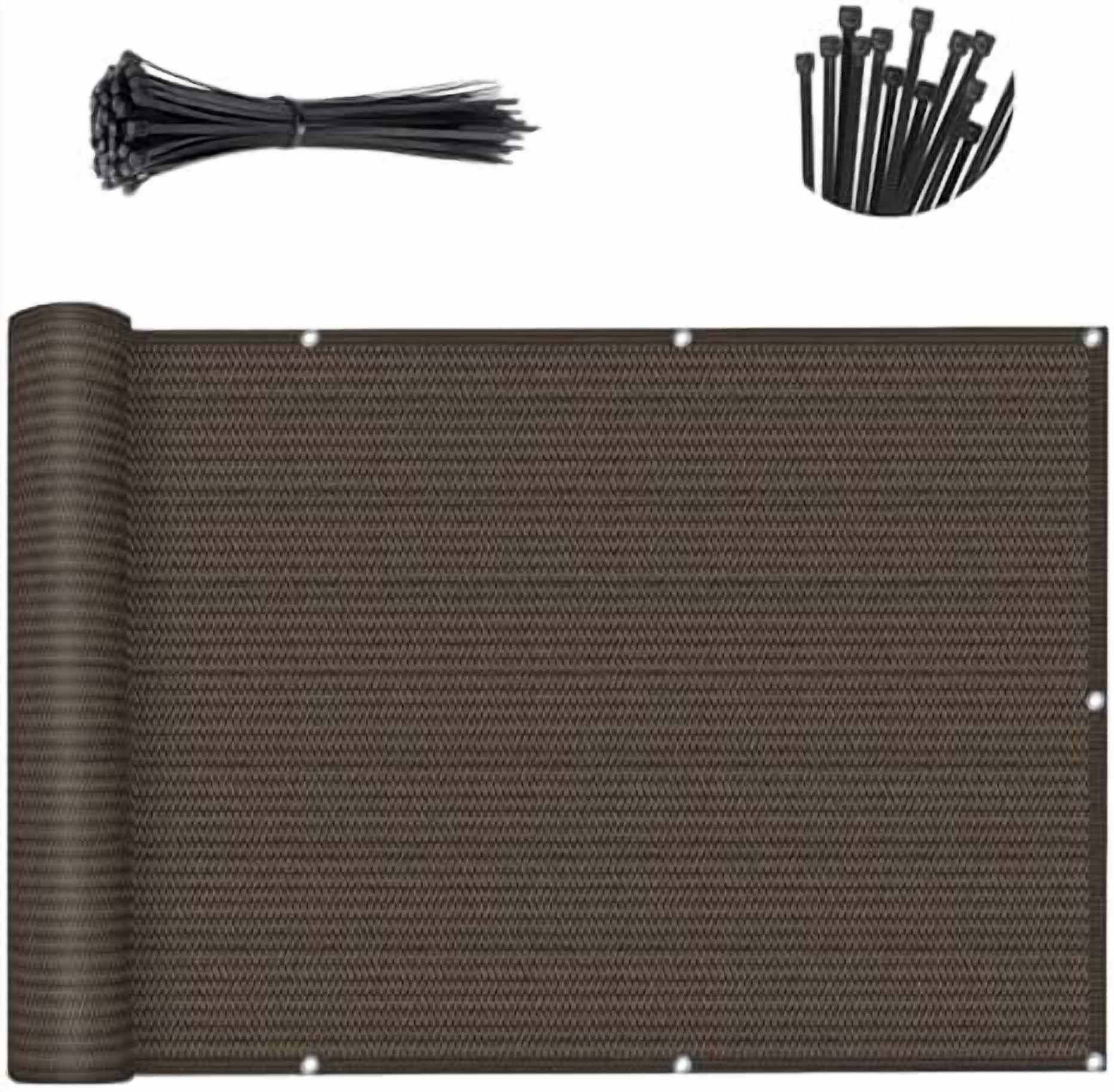 Custom Size 2.5'x21' Brown Fence Covering Privacy Screen Windscreen ...