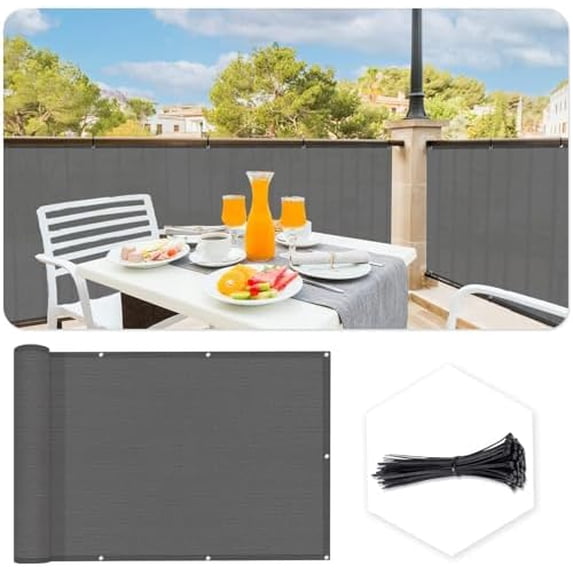 Custom Size 3.3'x34' Dark Grey Fence Covering Privacy Screen Windscreen ...