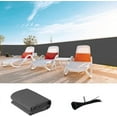Custom Size 3'x20' Dark Grey Balcony Privacy Screen,UV Block Privacy ...