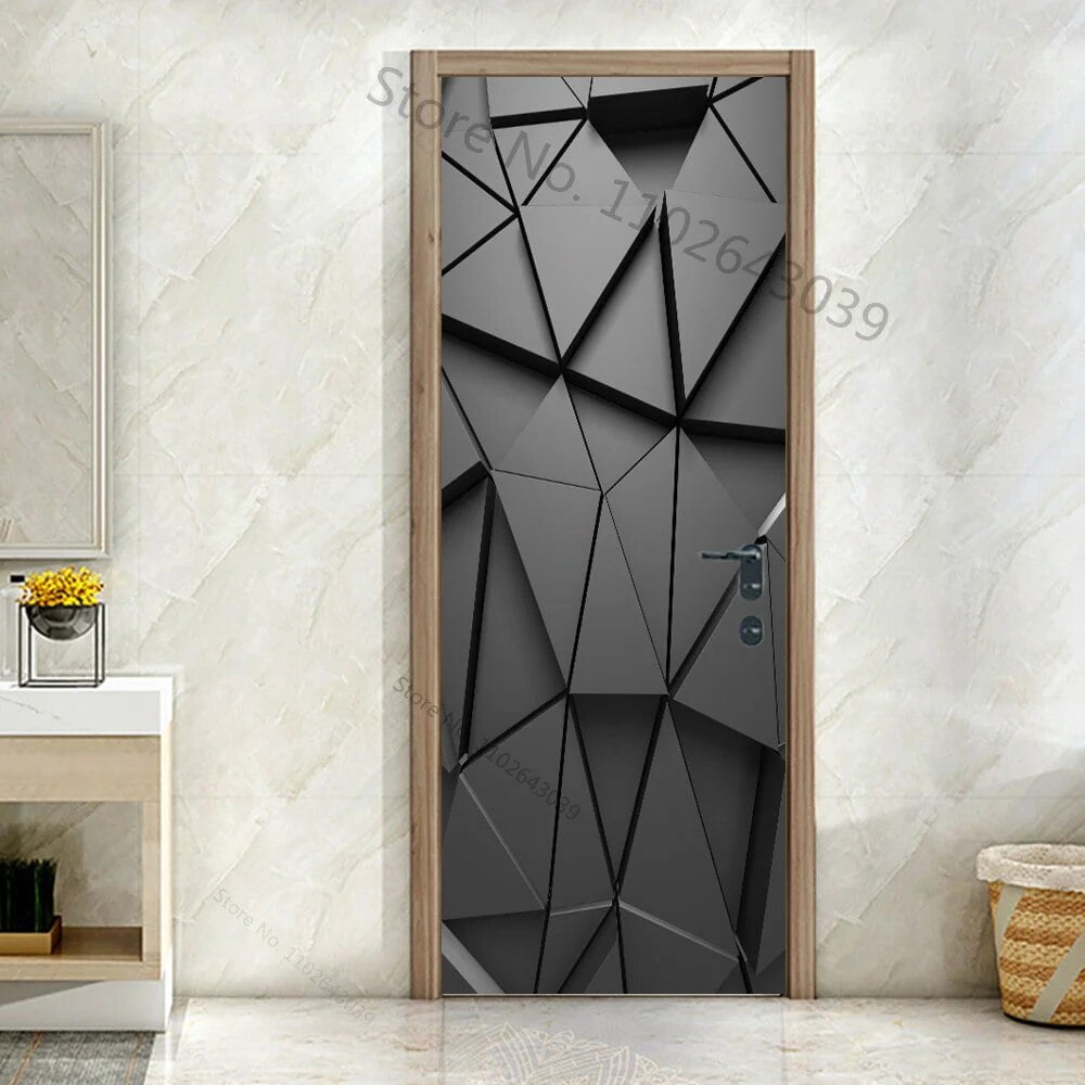 Custom Size 3D Staircase Steps Door Stickers Self Adhesive Waterproof ...