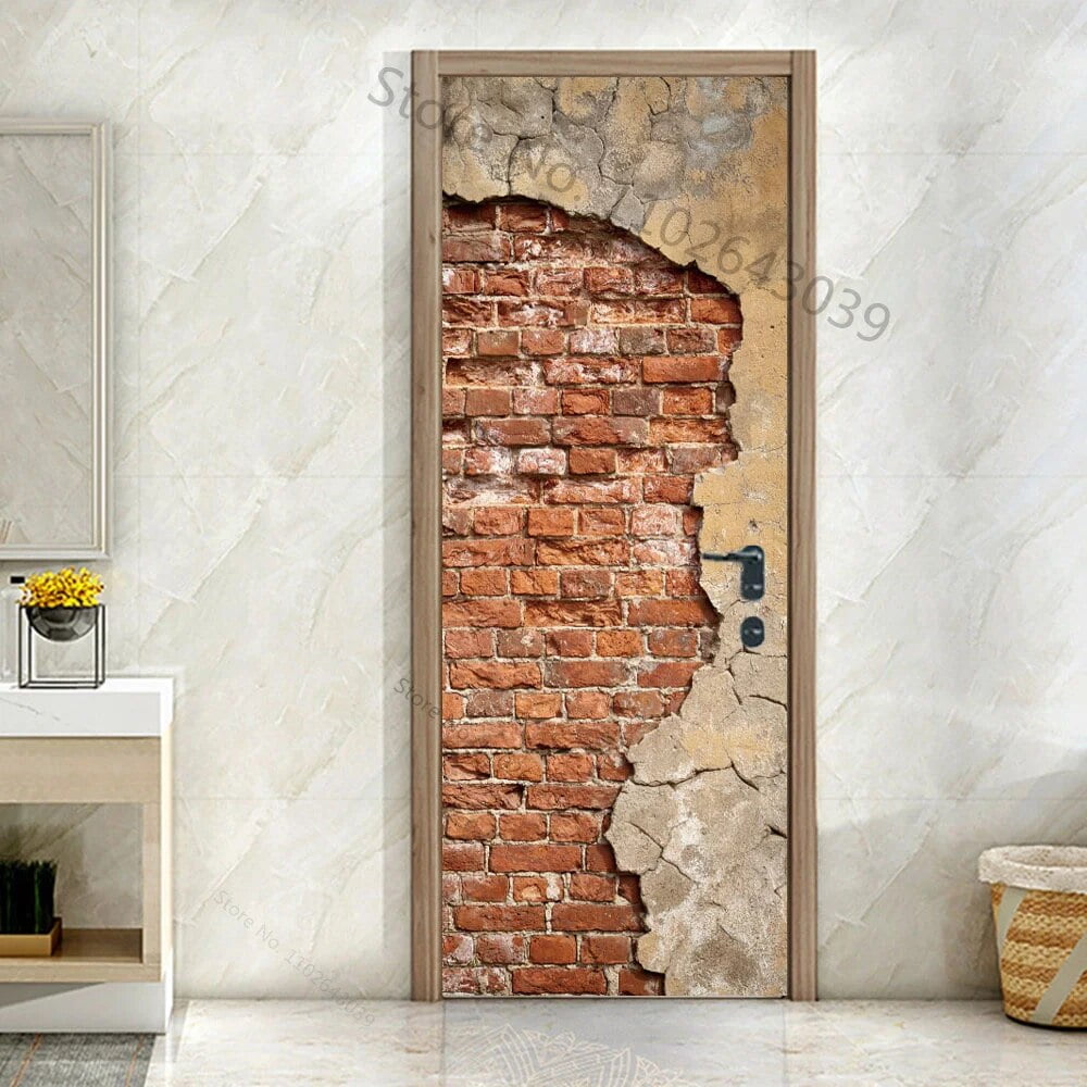 Custom Size 3D Staircase Steps Door Stickers Self Adhesive Waterproof ...