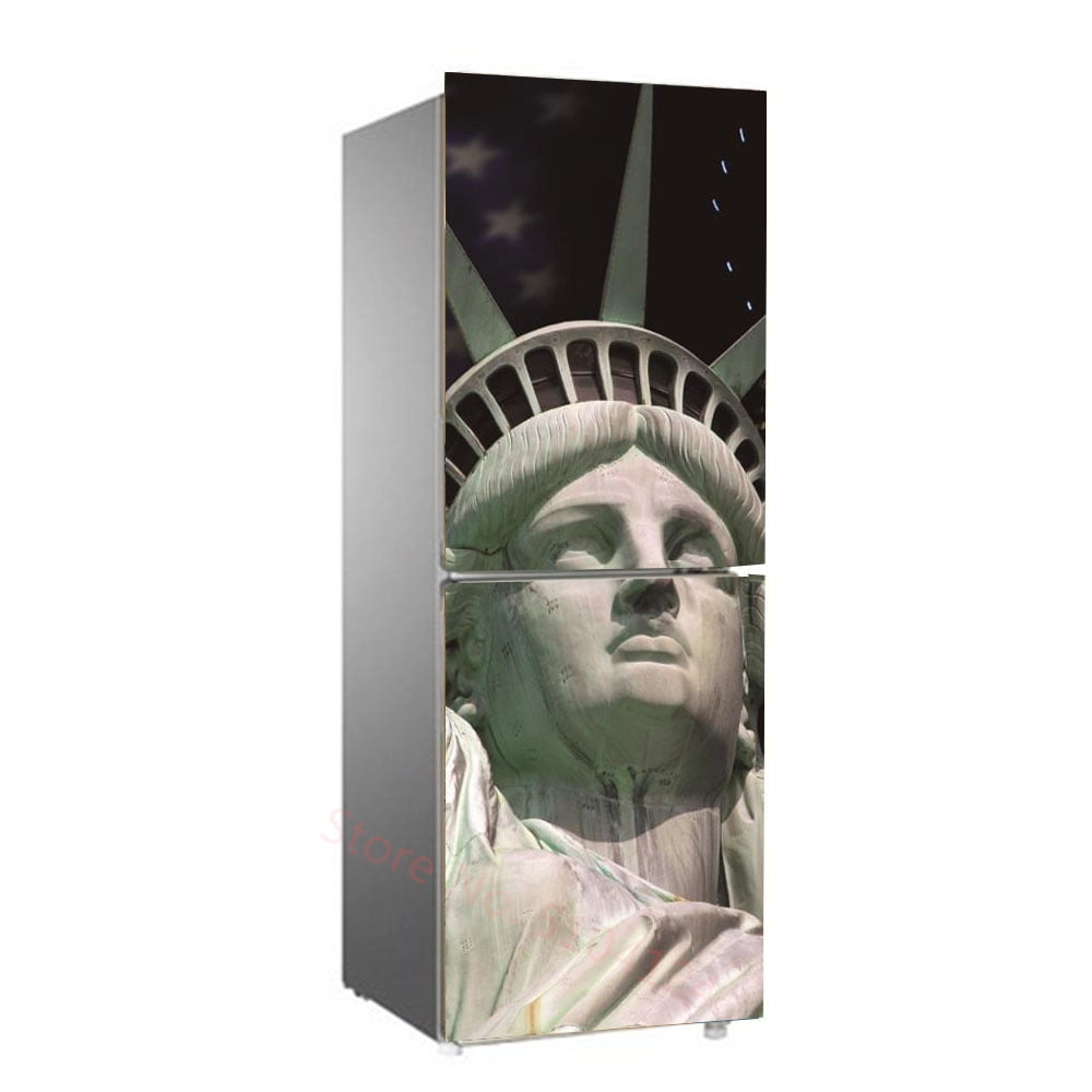 Custom Size 3D Wallpaper On The Refrigerator Self Adhesive Wall Sticker ...