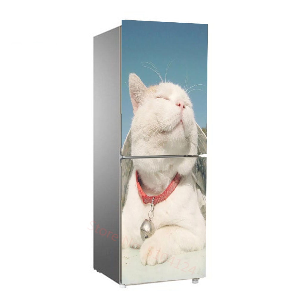 Custom Size 3D Wallpaper On The Refrigerator Self Adhesive Wall Sticker ...