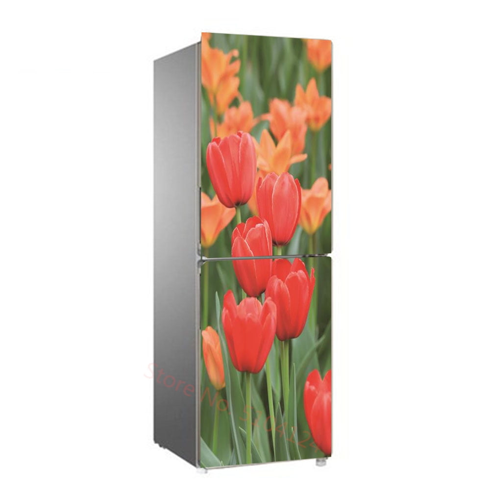 Custom Size 3D Wallpaper On The Refrigerator Self Adhesive Wall Sticker ...