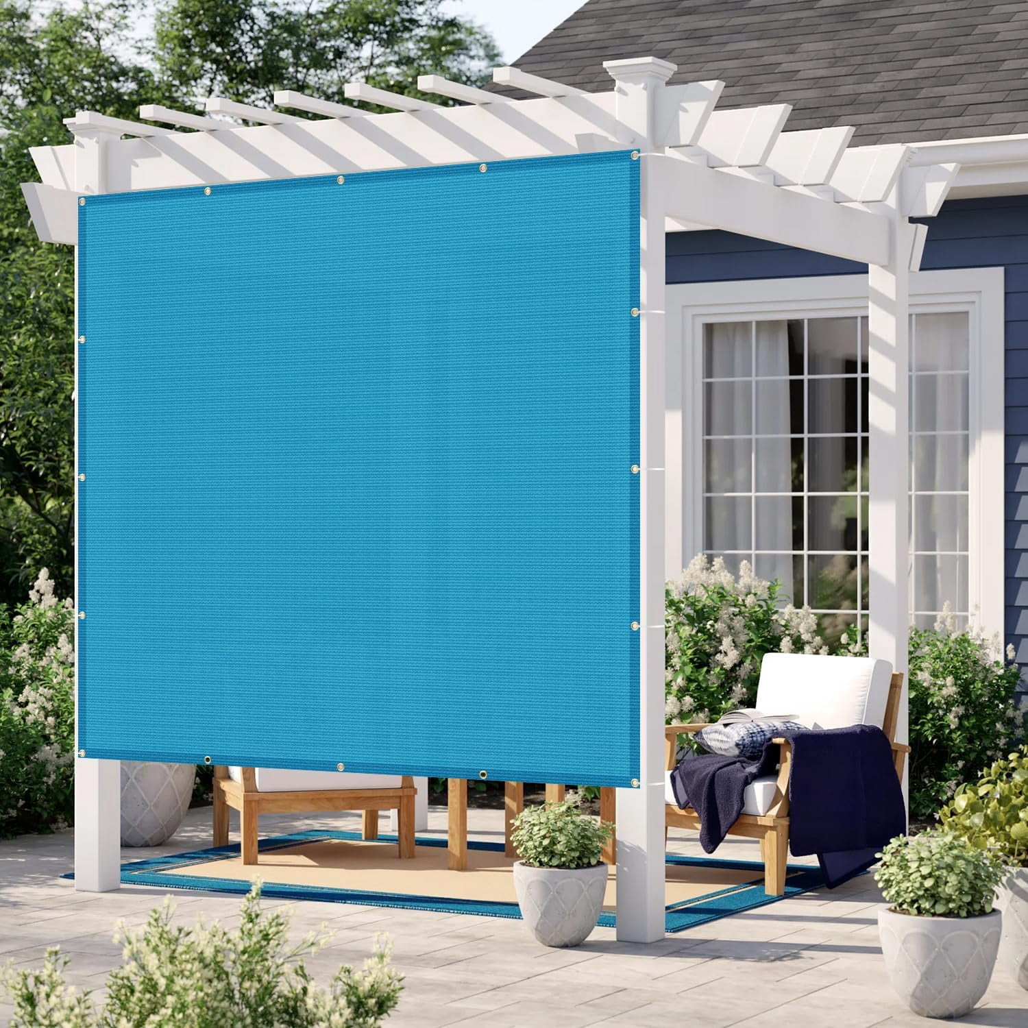 Custom Size 3x10 FT Sun Shade Cloth with Grommets Pergola Shade Cover ...