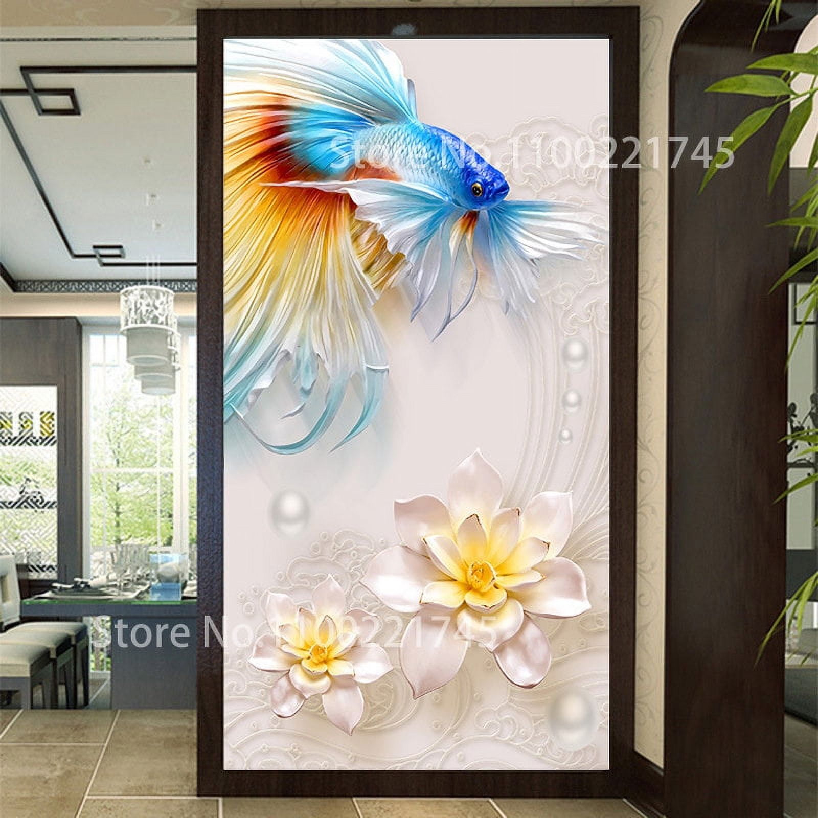 Custom Size Door Wrap Mural Cover Opaque Privacy Wallpaper Self ...