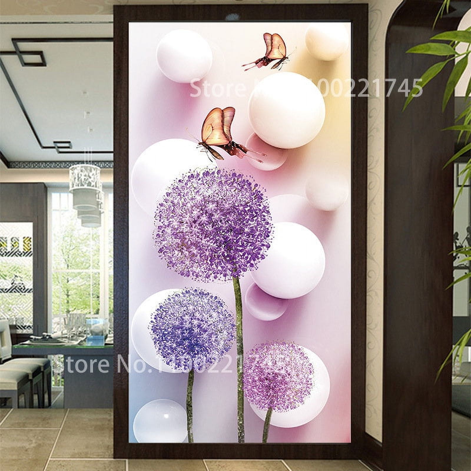 Custom Size Door Wrap Mural Cover Opaque Privacy Wallpaper Self ...