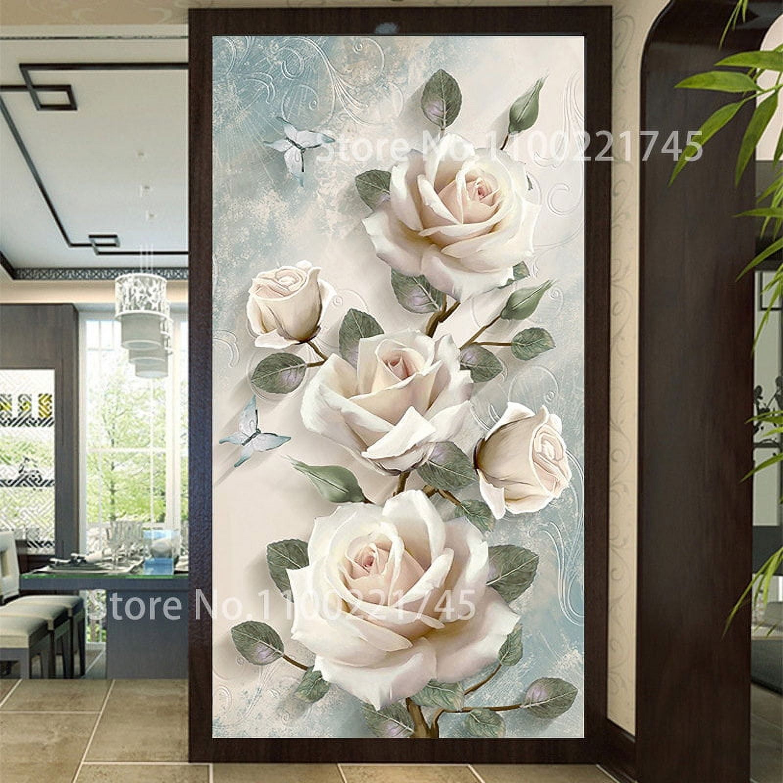 Custom Size Door Wrap Mural Cover Opaque Privacy Wallpaper Self ...