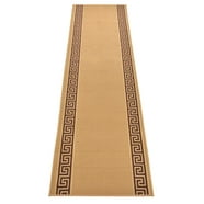 Free Shipping! Custom Size Runner Rug Geomtric Circle Brown Cut to Size ...