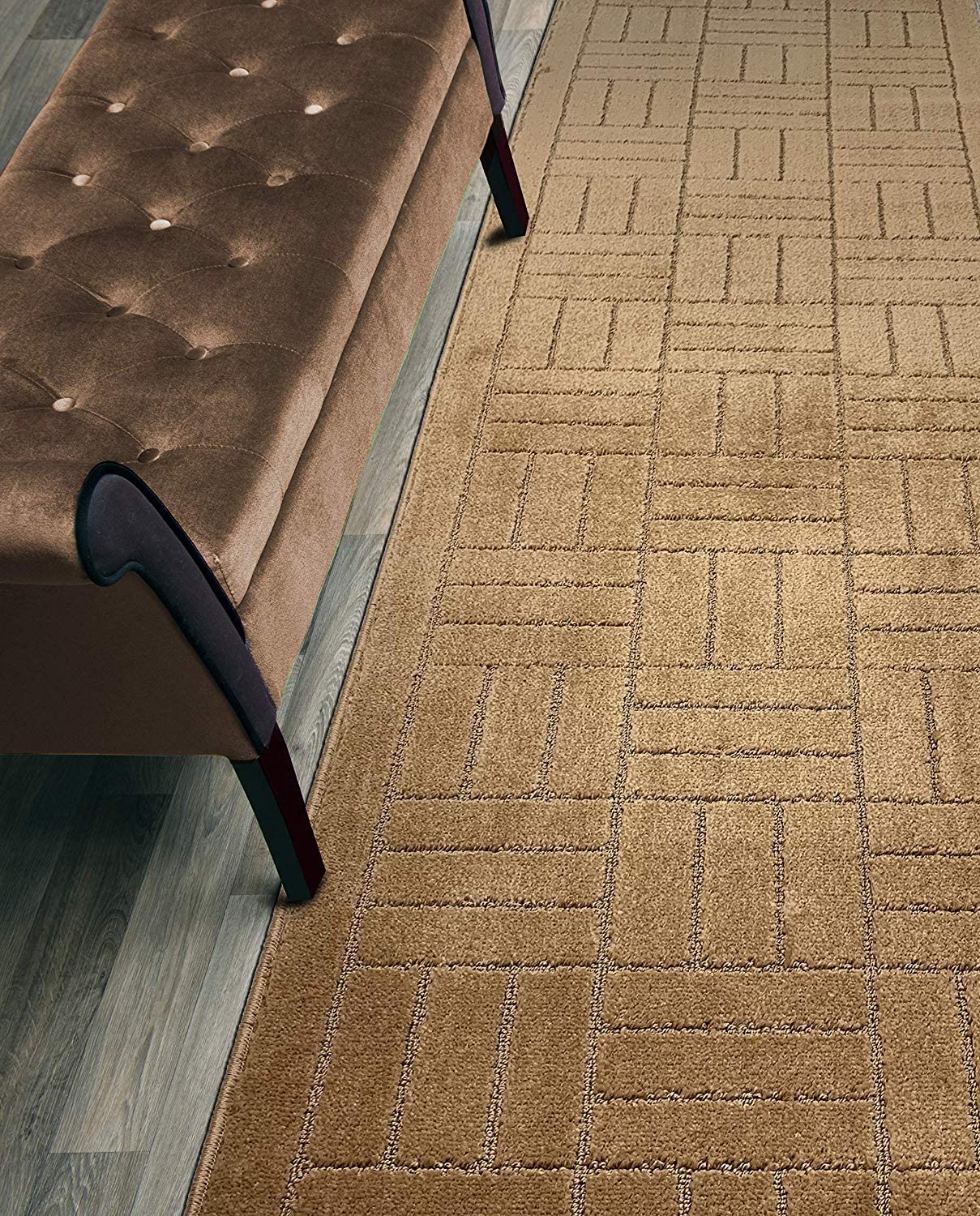 Custom Size Hallway Runner Rug, Slip Resistant, 31 Inch Wide X Your ...