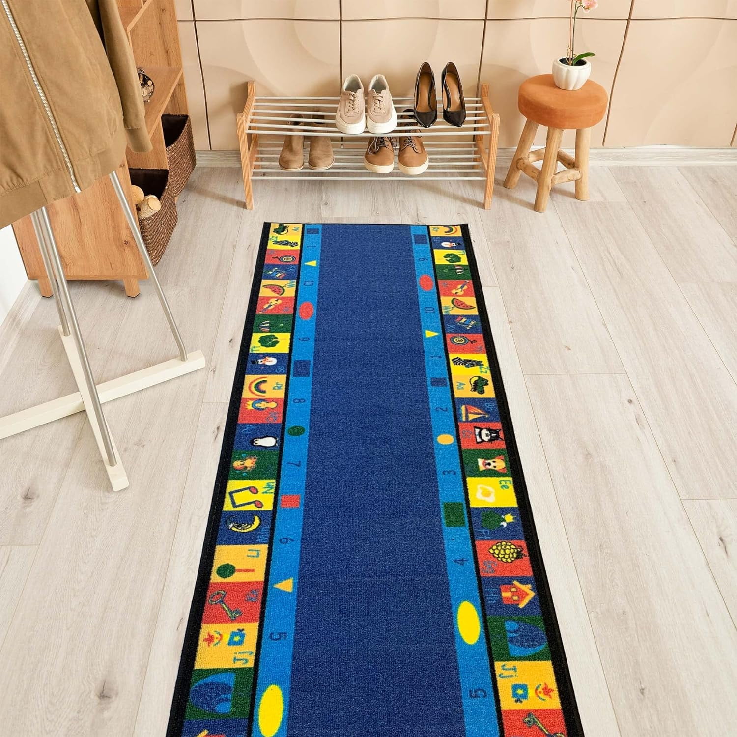 Custom Size Length Runner Rug for Daycare Kindergarten Kids Children ...