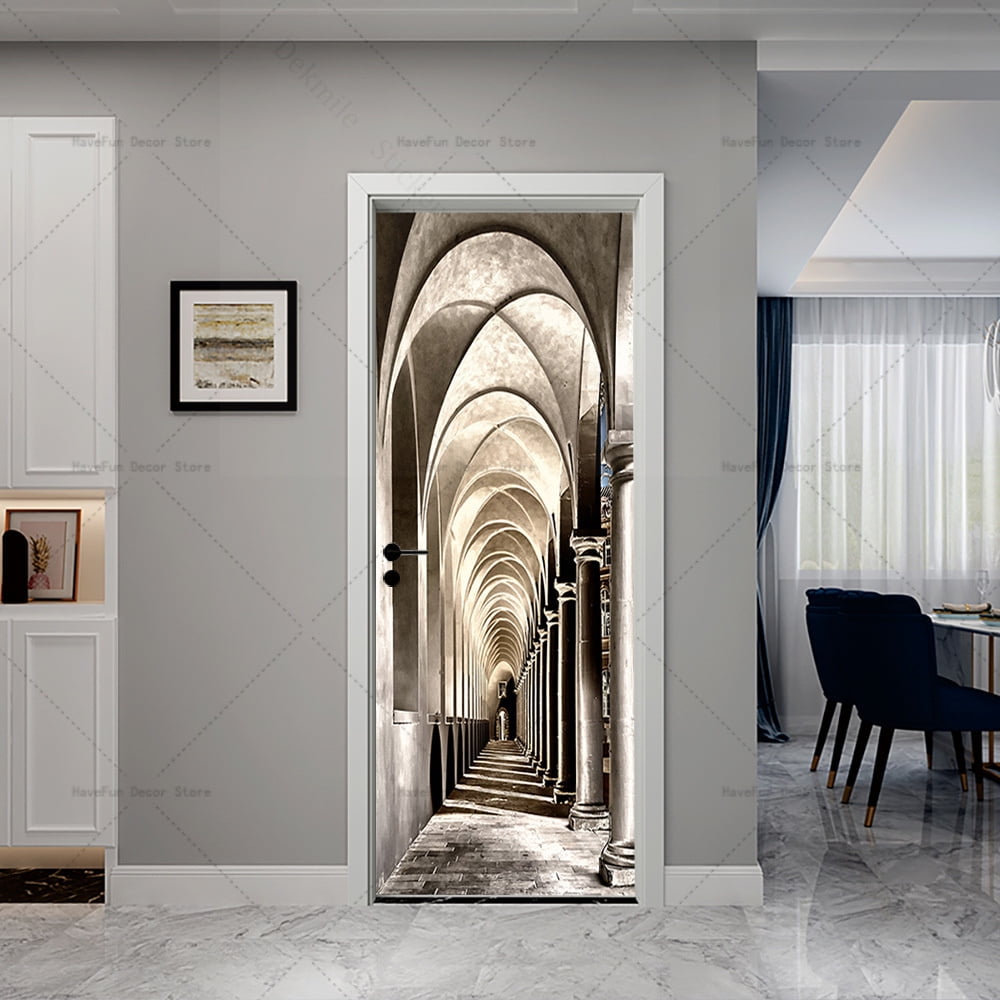 Custom Size New Door Sticker Vinyl PVC Waterproof Matte Film Material ...