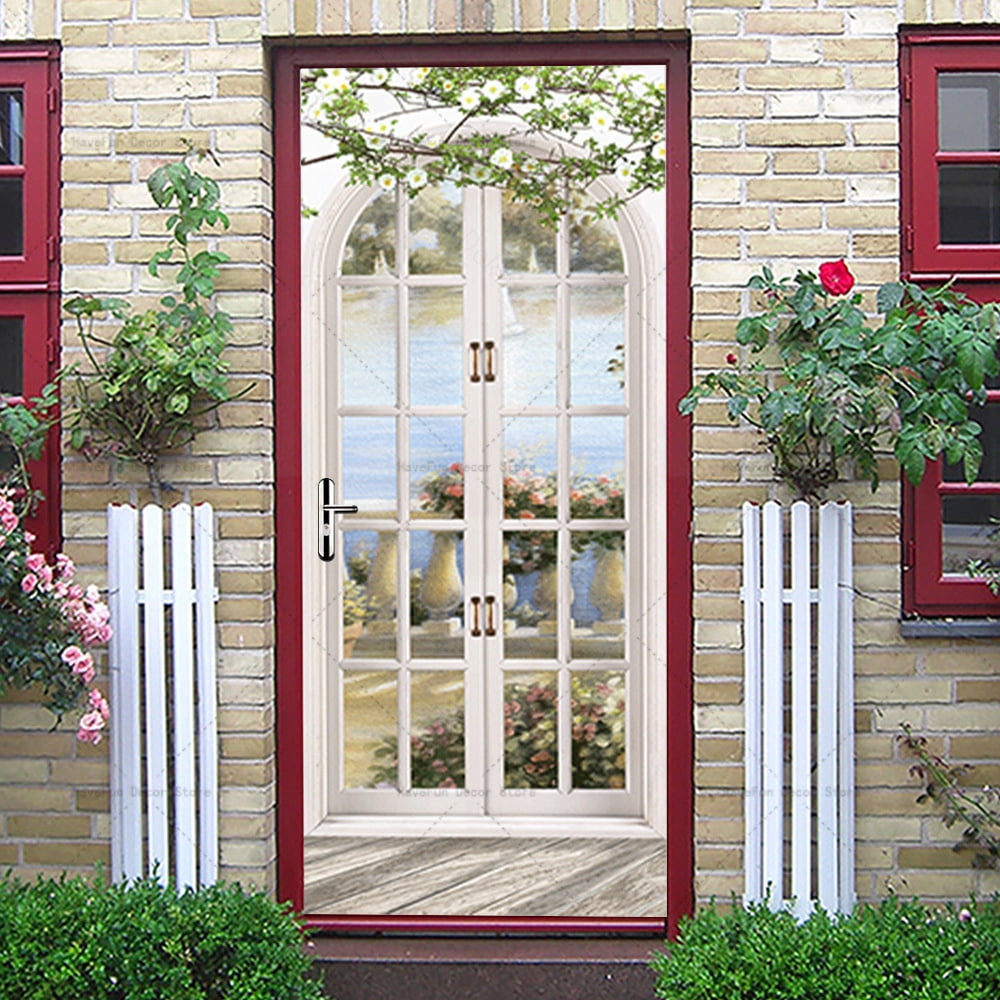 Custom Size New Door Sticker Vinyl PVC Waterproof Matte Film Material ...